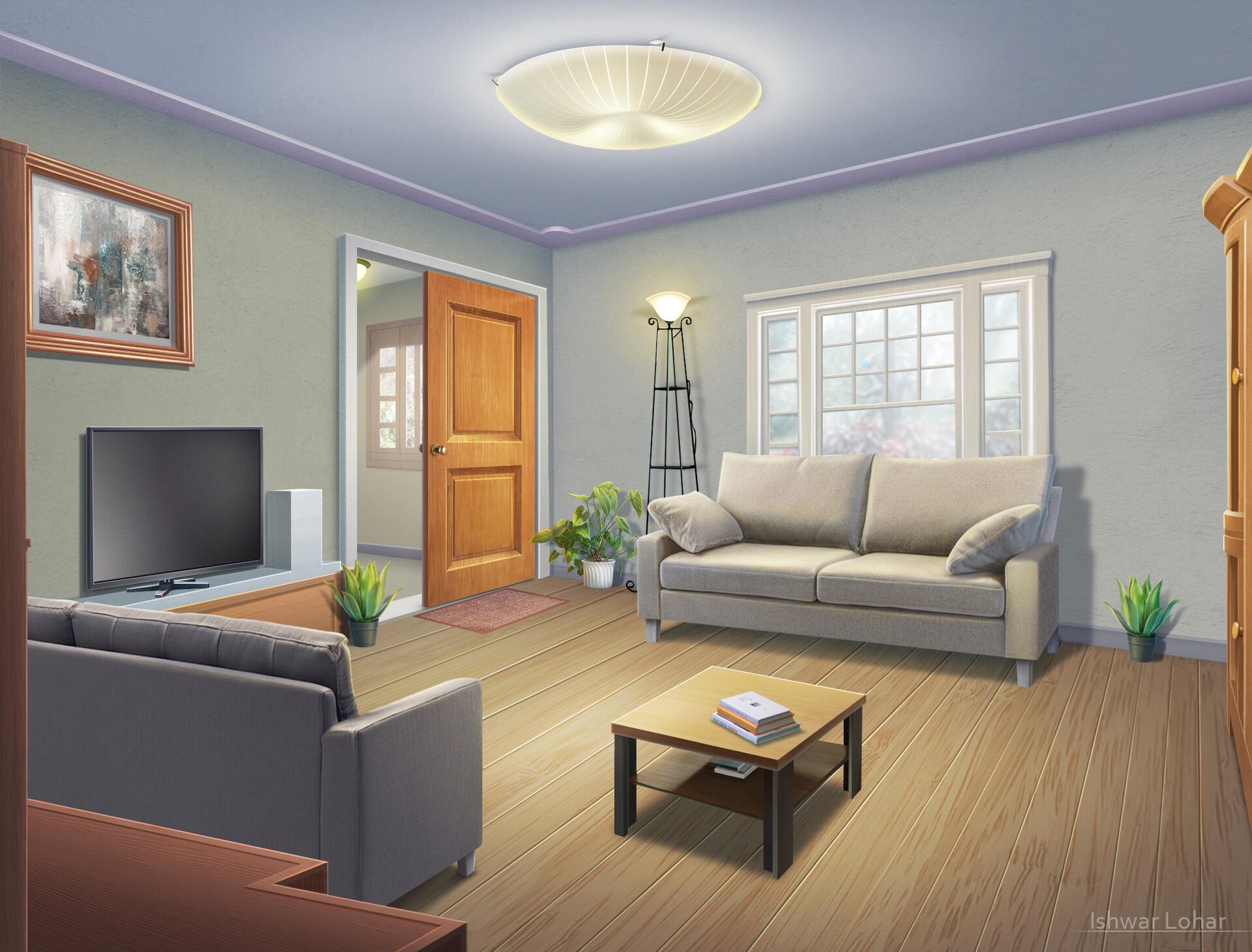 ArtStation - Interior hall concept