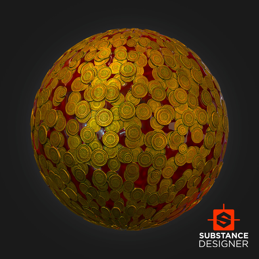 ArtStation - Substance Designer - Blood Money