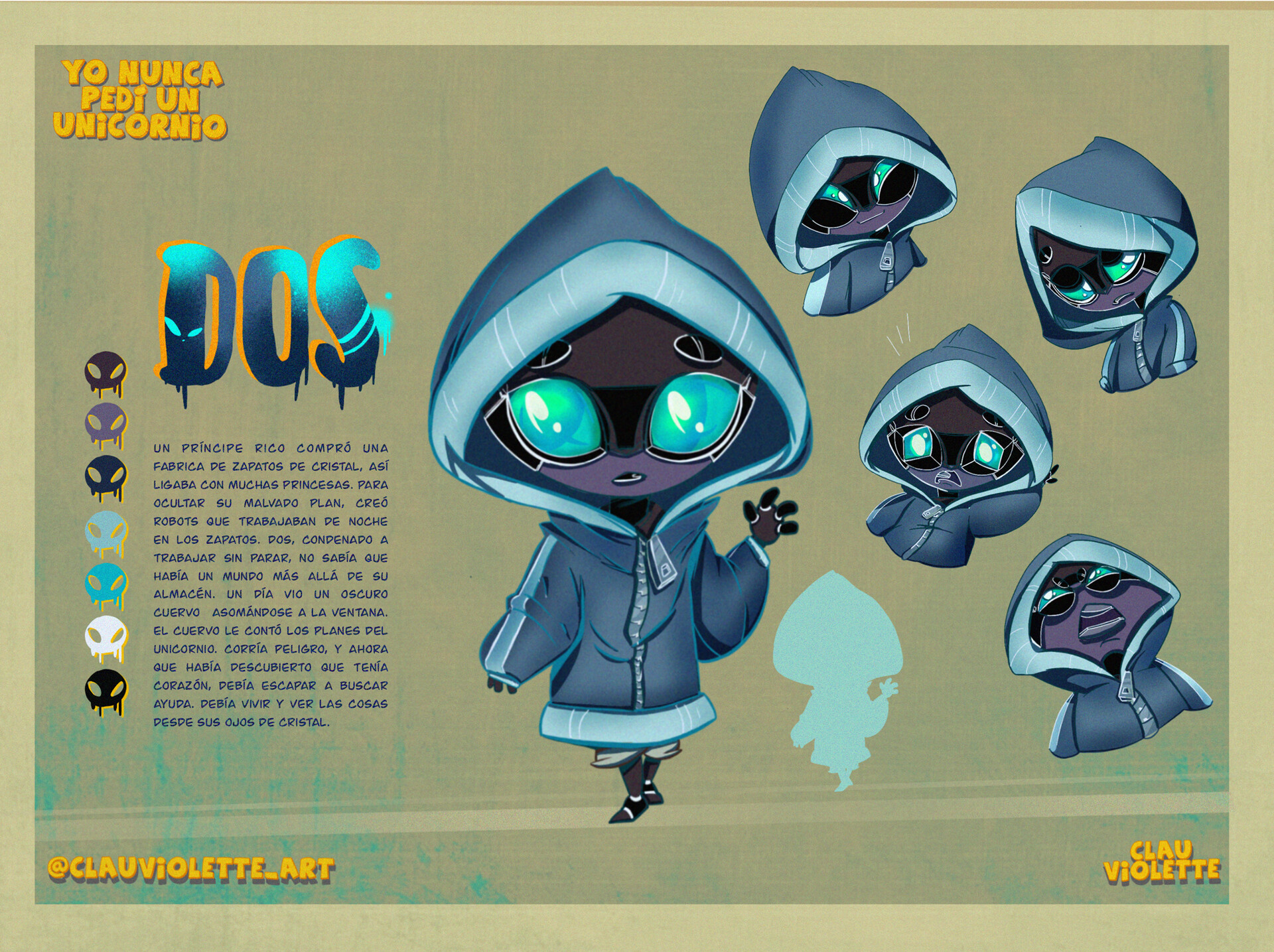 Clau Violette - Cartoon Animation project