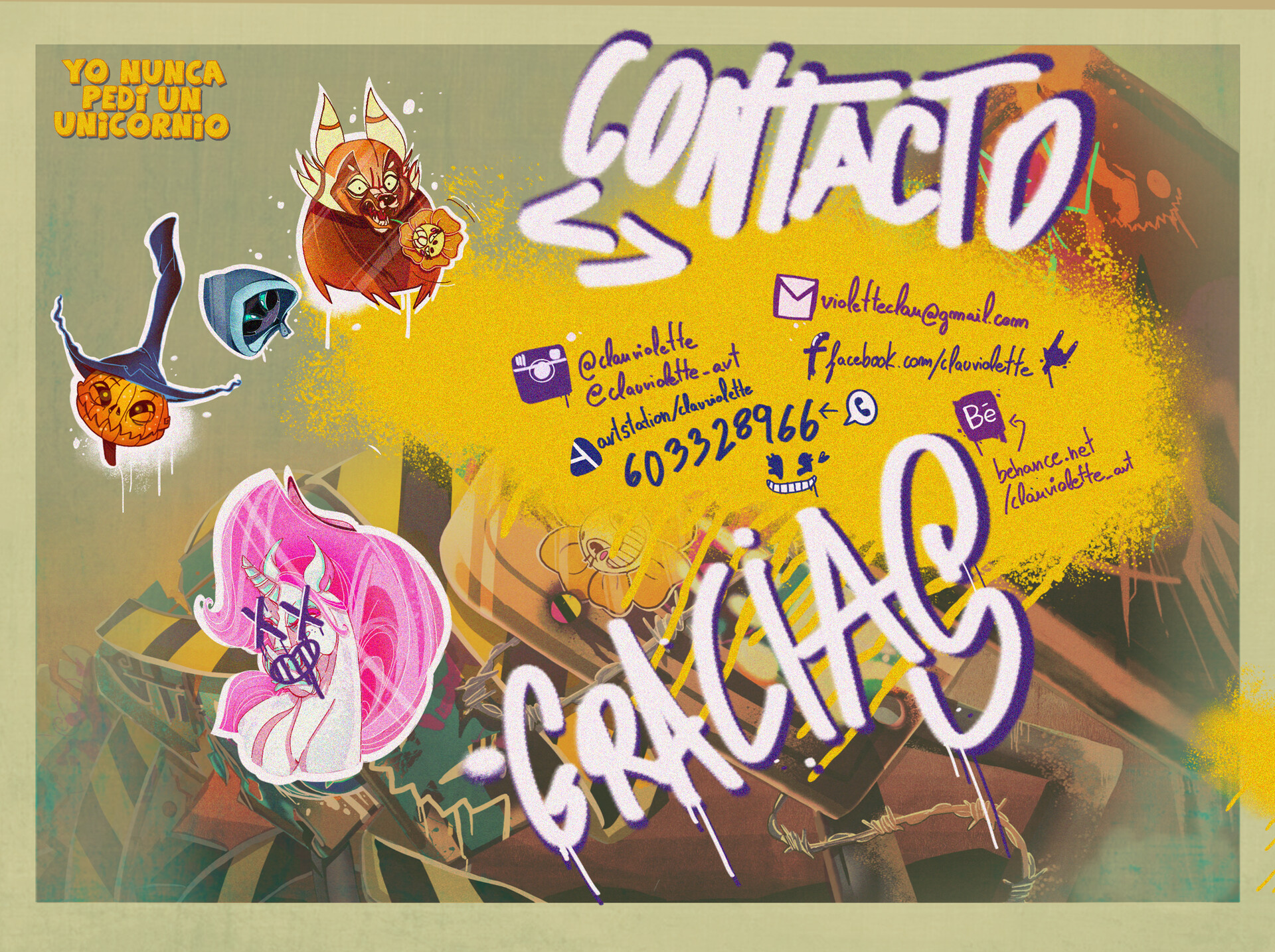 Clau Violette - Cartoon Animation project