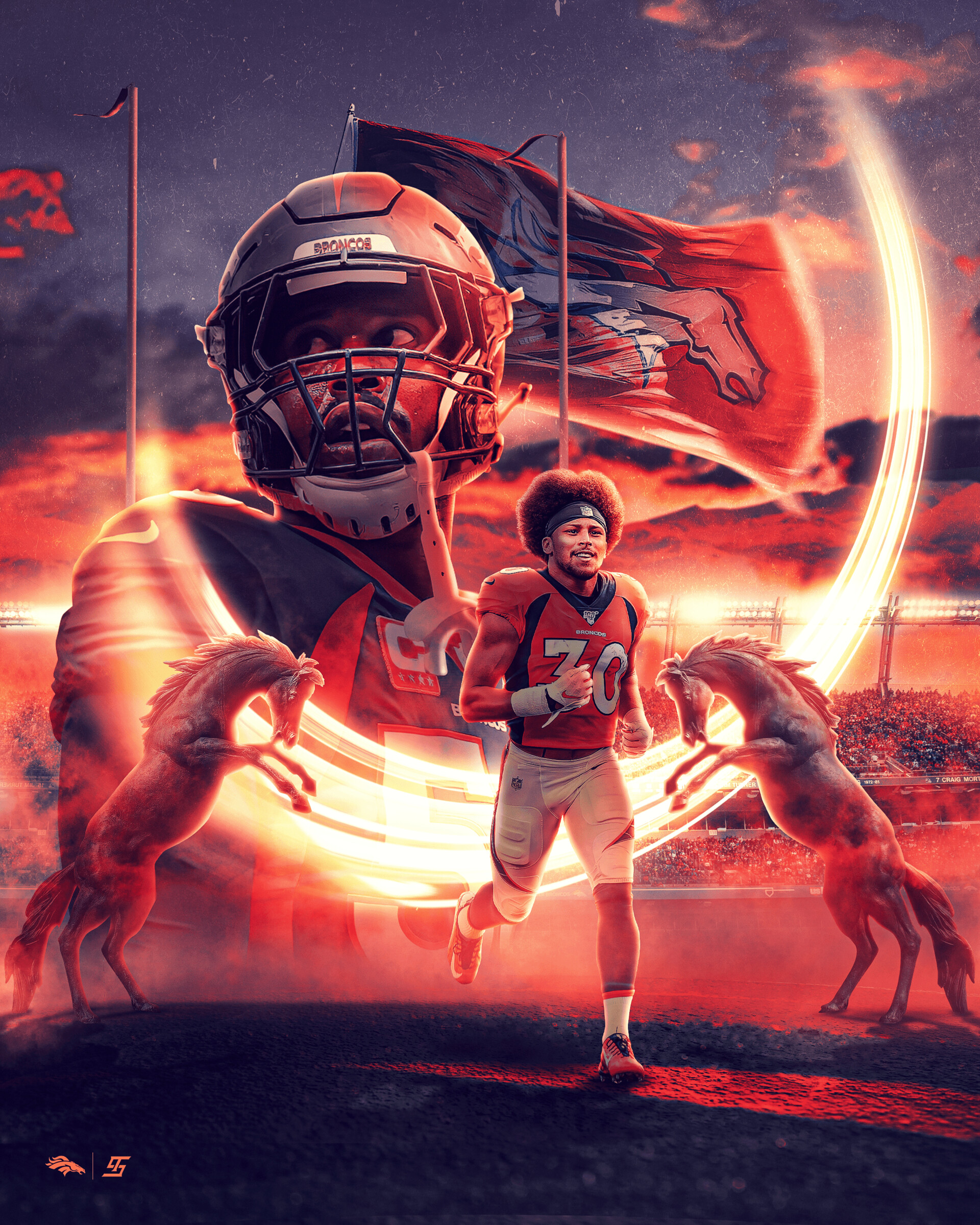 ArtStation - Denver Broncos - Artwork