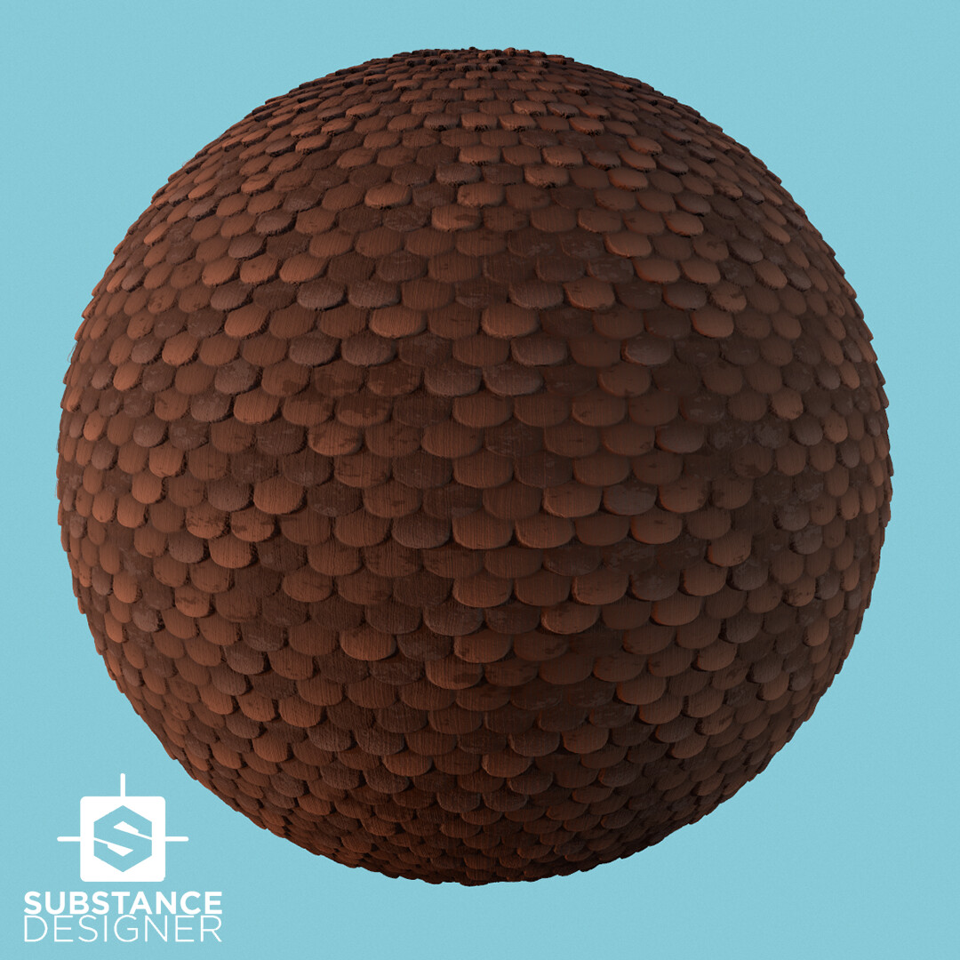 ArtStation - European Roof Tiles