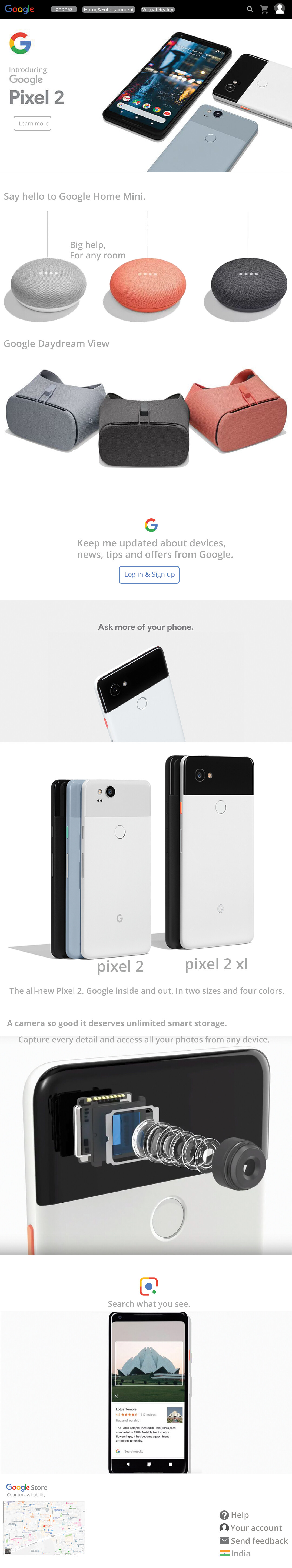 ArtStation - google website layout