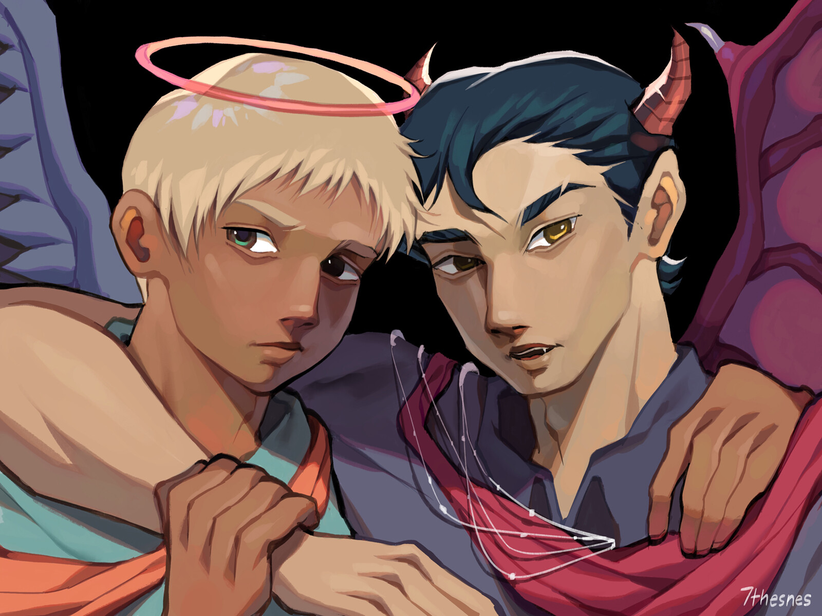 ArtStation - Angel and Devil