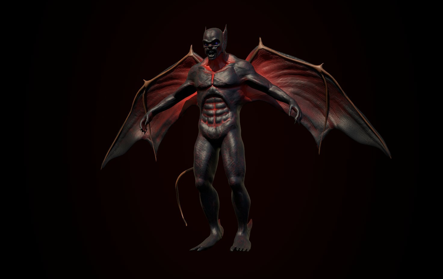 ArtStation - My Bat Creature for Hope- Games The Battle of Arvendon.