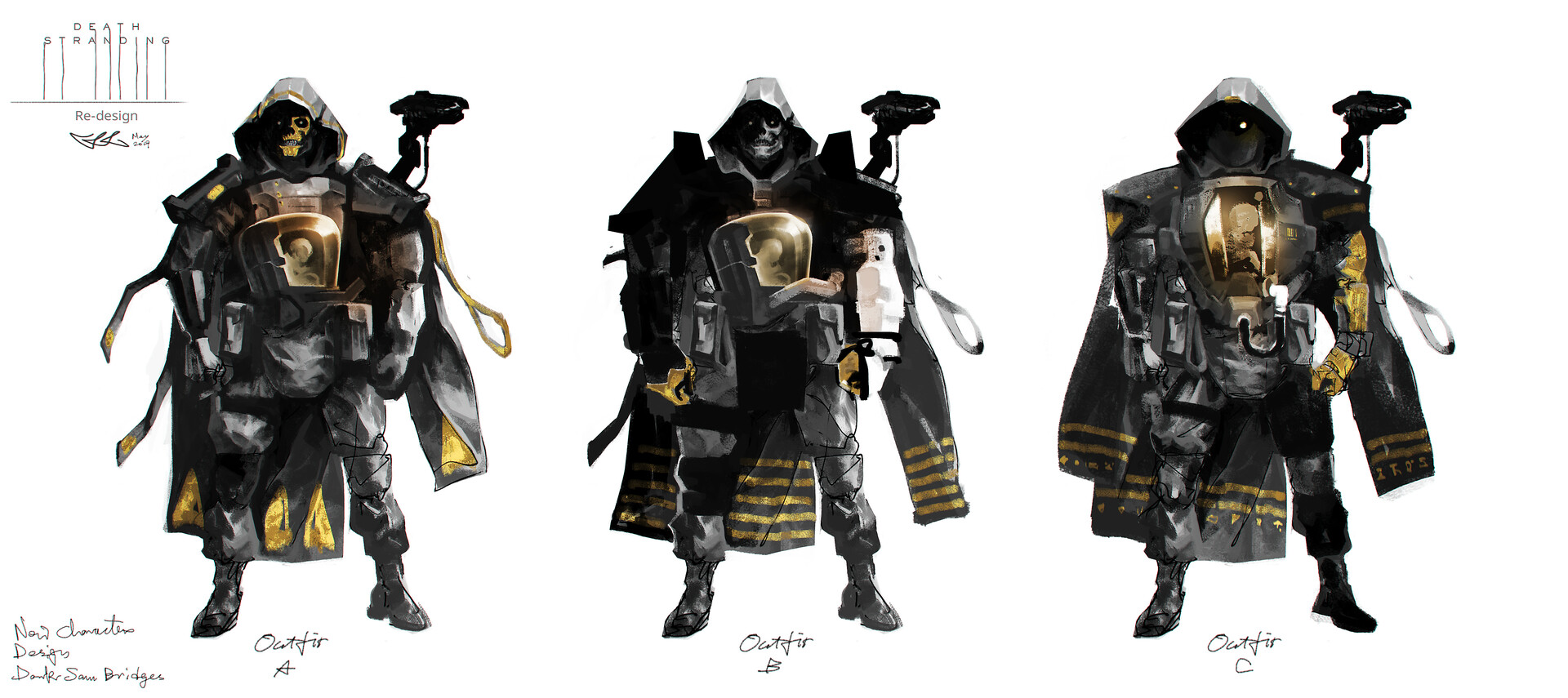 Charles Ge - Death Stranding fan art on Character design