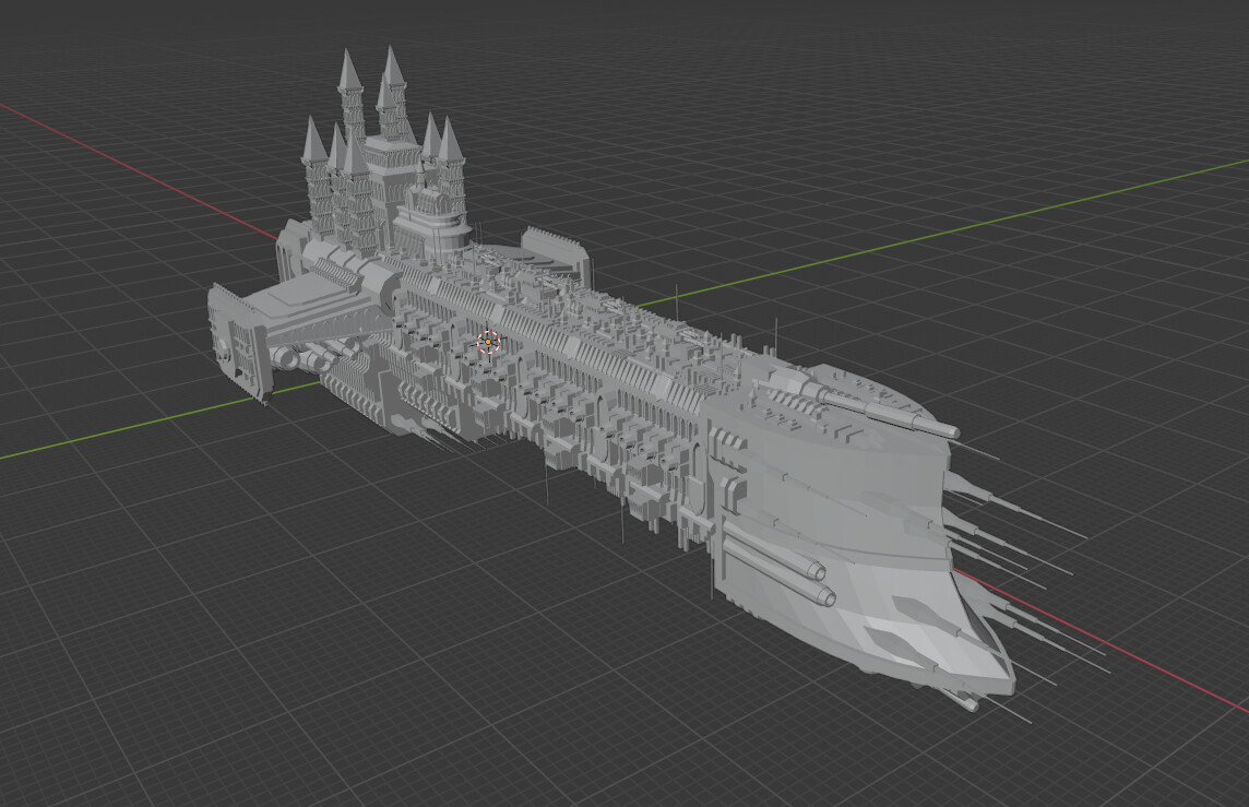 ArtStation - Warhammer 40,000 Space Hulk Ship