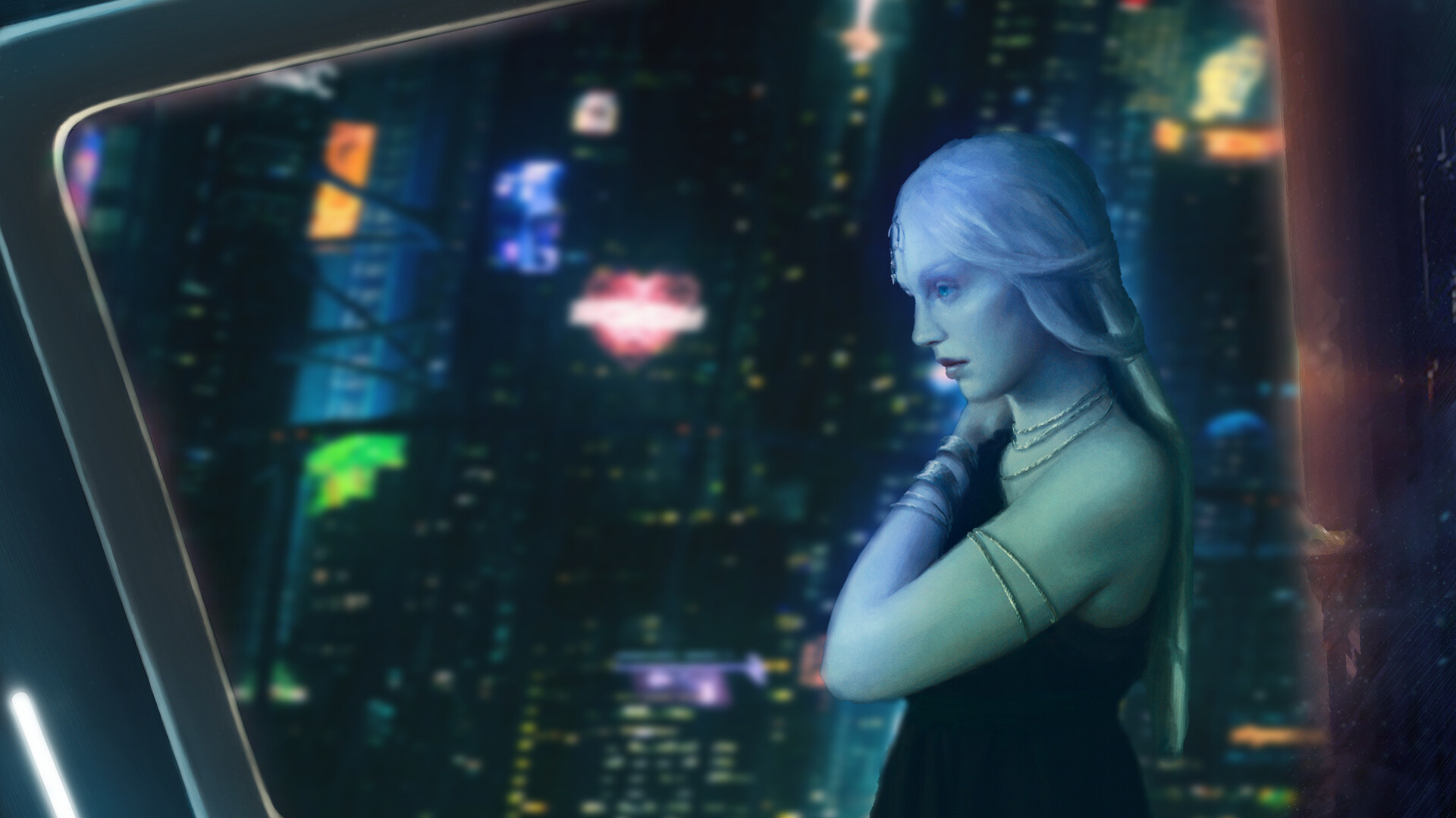 ArtStation - Noble woman of Cyberpunk