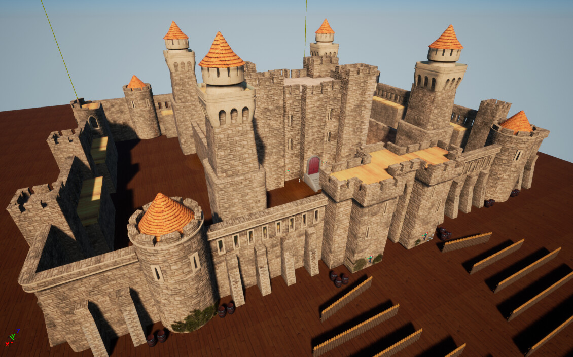ArtStation - Medieval modular castle assets for Ue4