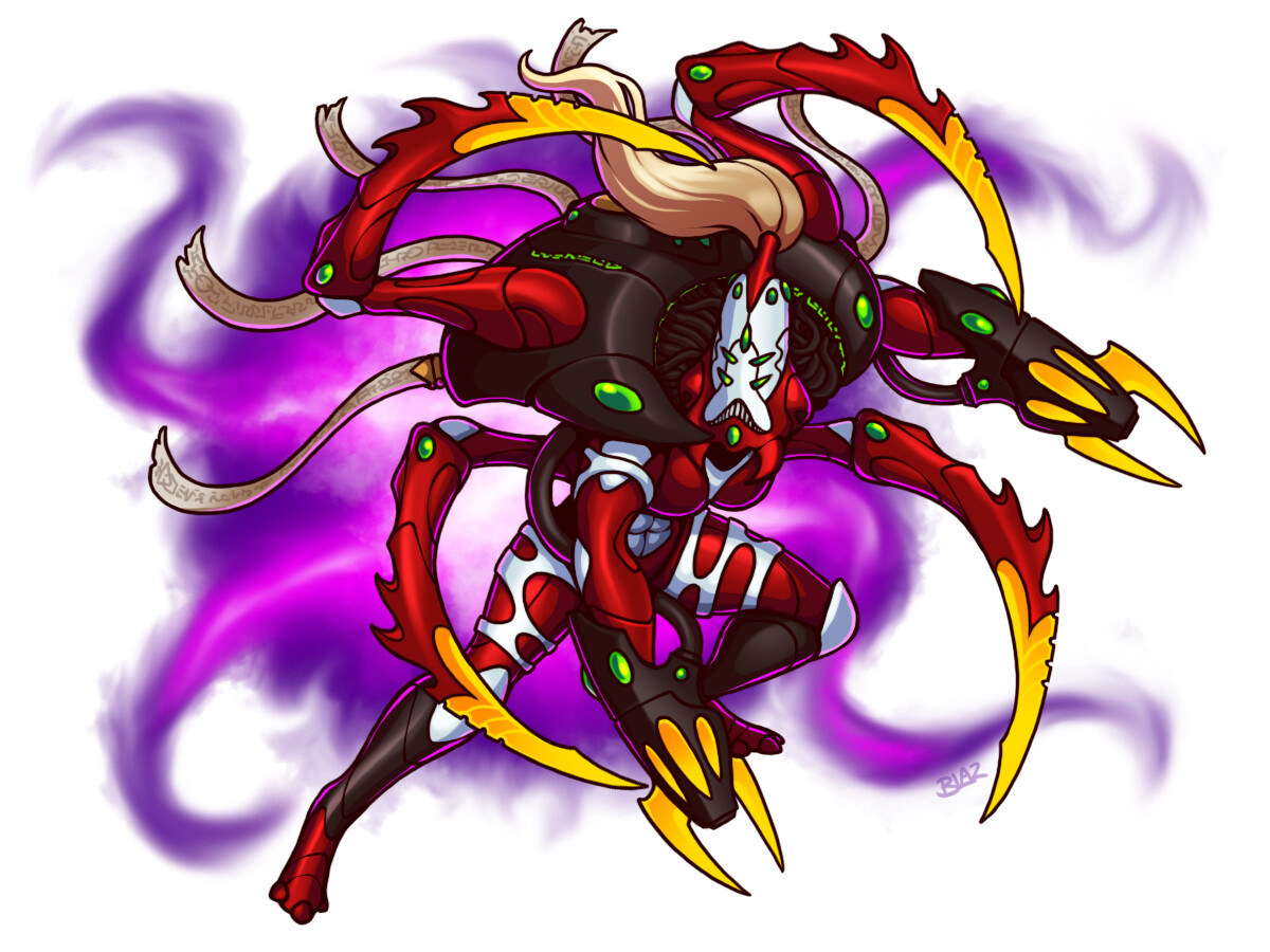 ArtStation - Iselith, Warpspider Phoenix Lord