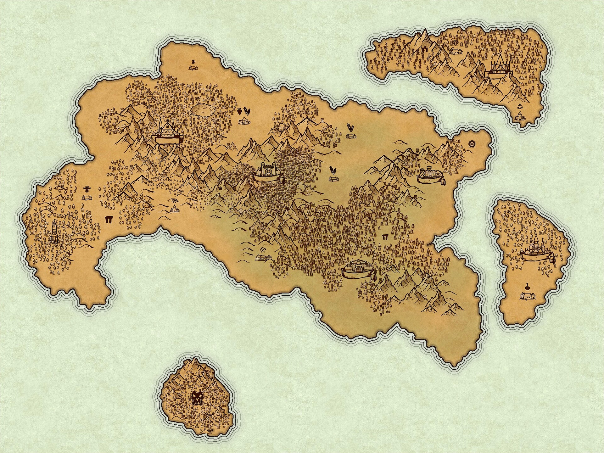 Fantasy Islands Map