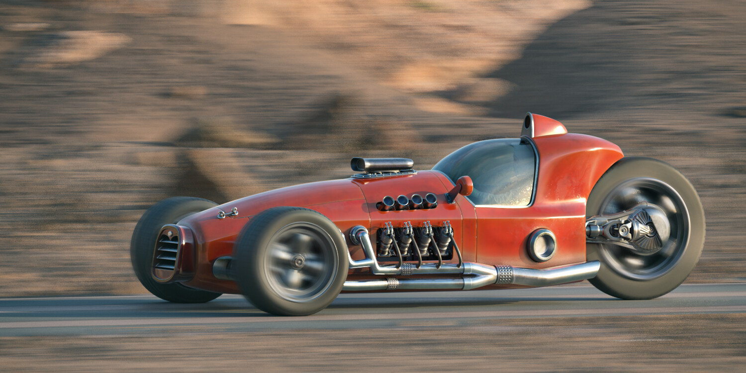 ArtStation - Three Wheel Concept Car