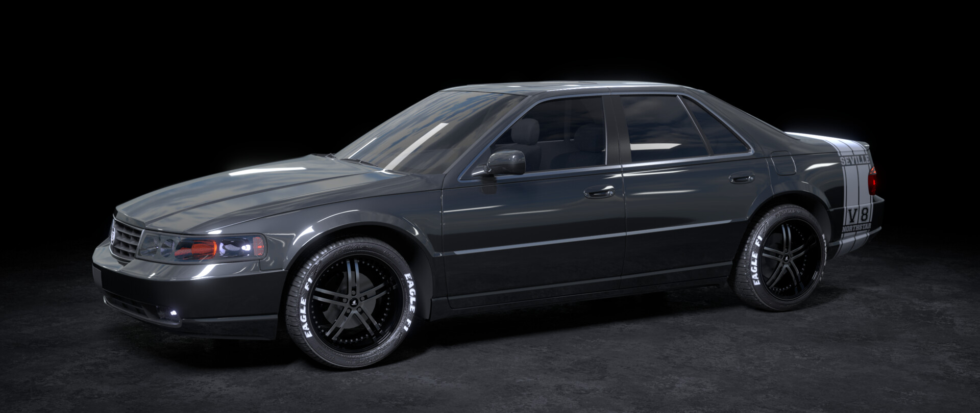 ArtStation - Cadillac Seville STS 2002