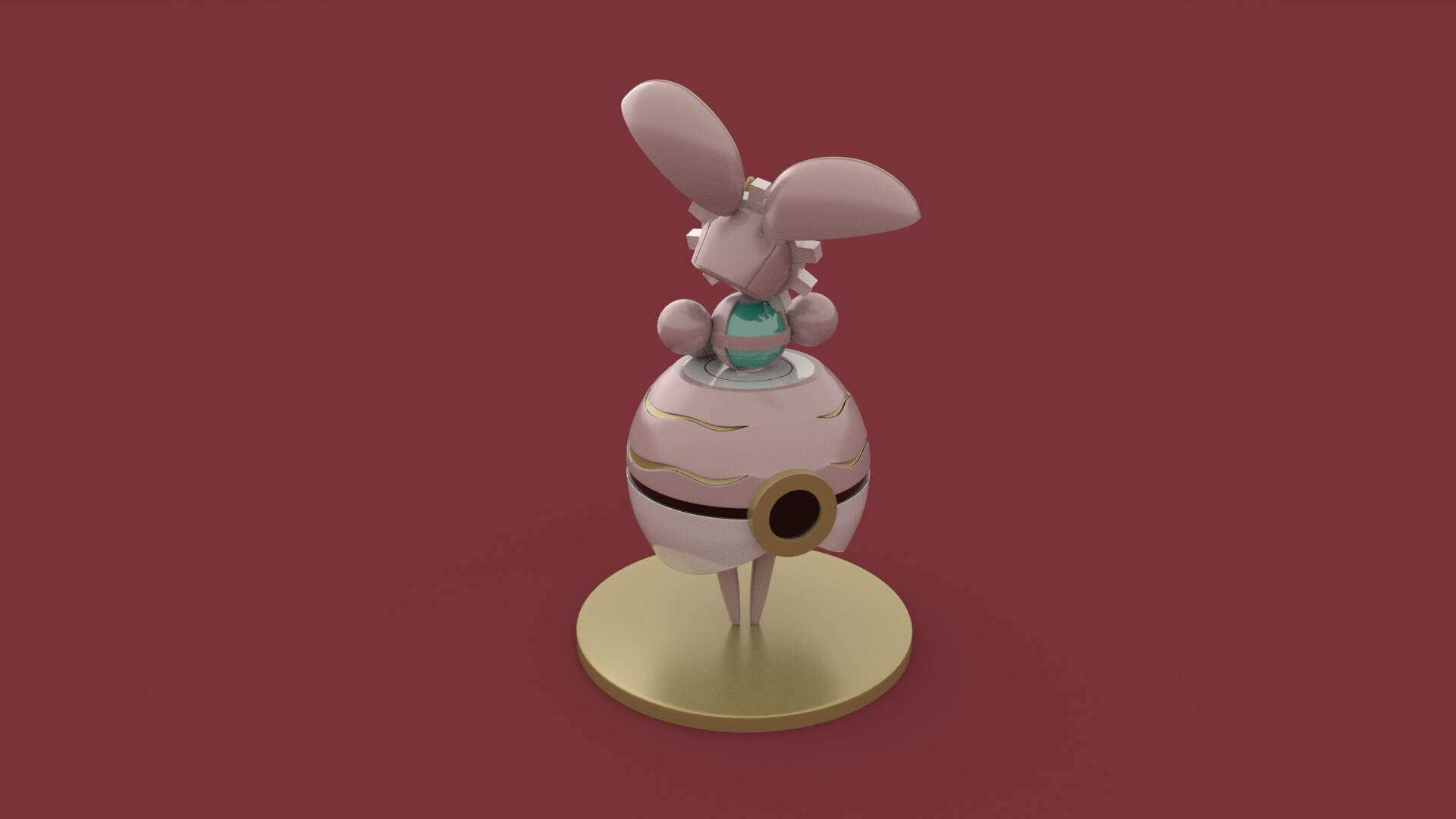 Diego Meza Road Sky - Magearna Pokemon Fan Art 3D Model