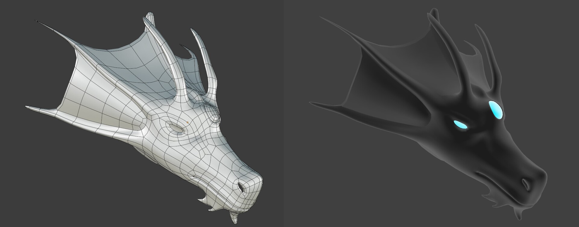 ArtStation - Dragon head model