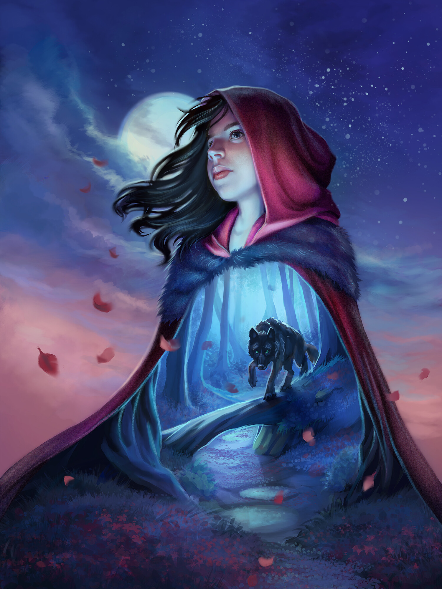 ArtStation - The Little Red Riding Hood