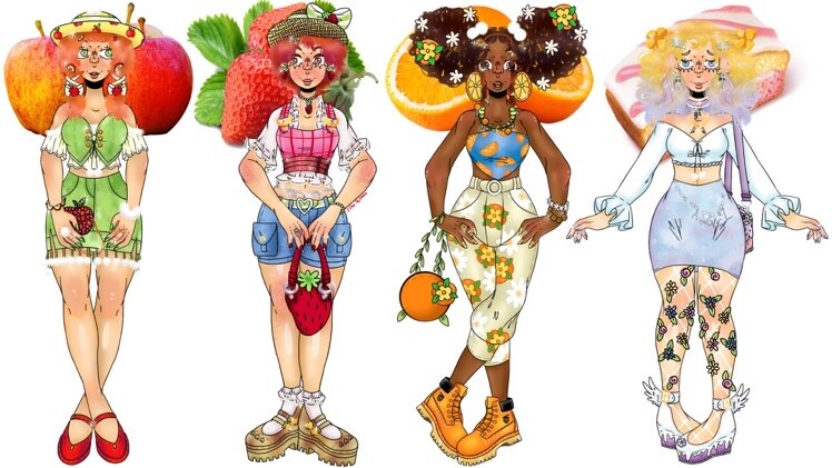 how to draw orange blossom from strawberry shortcake