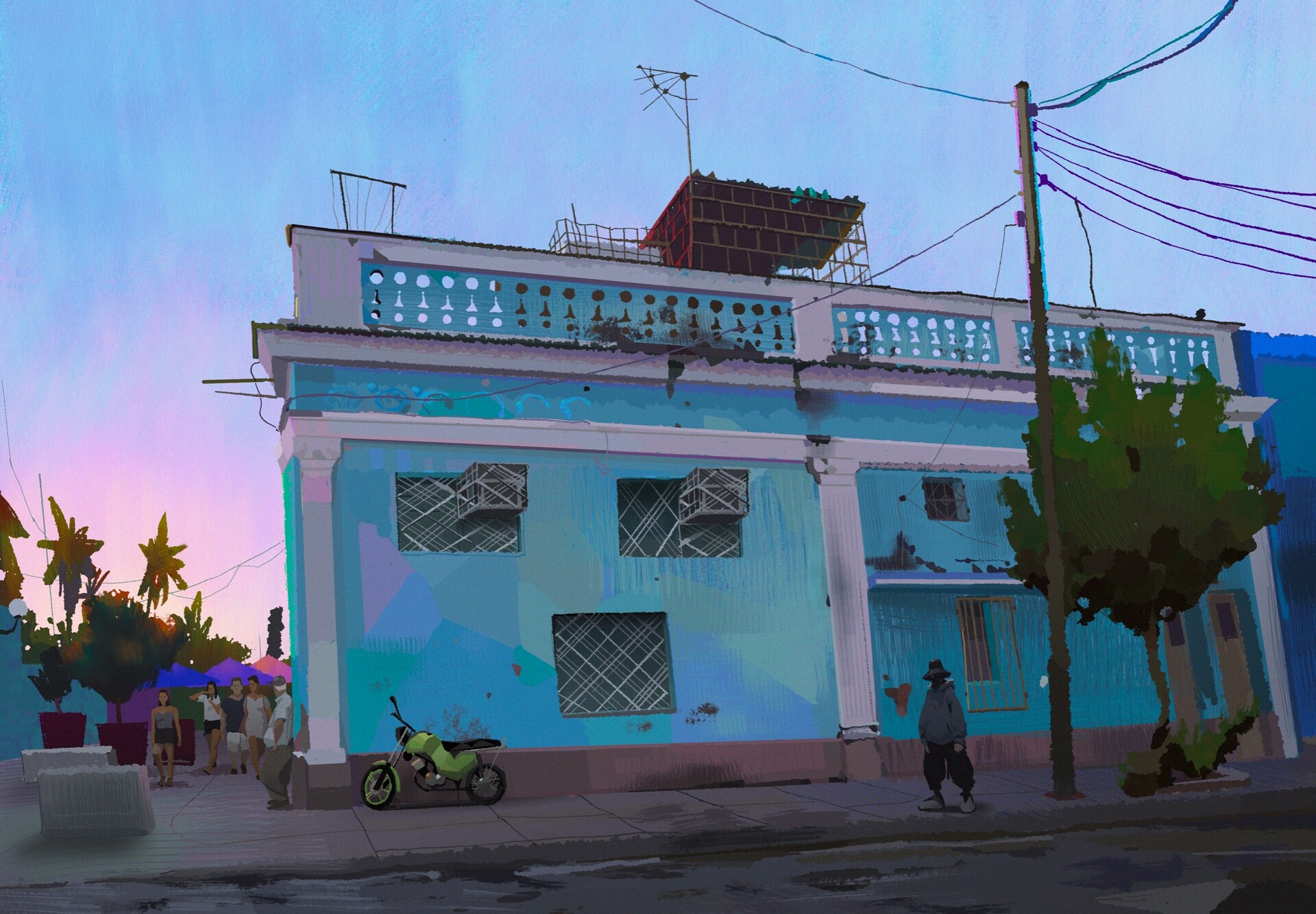 ArtStation - Cuba Blue Wall