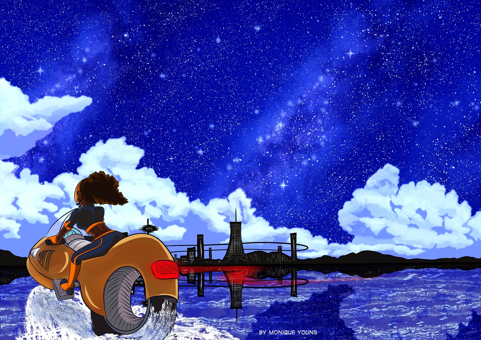ArtStation - Night Time Ride