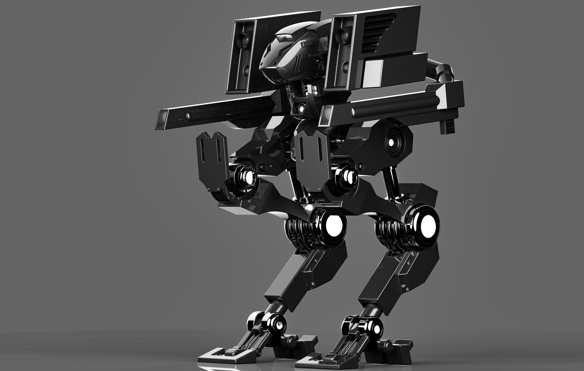ArtStation - Battle robot concept modeling