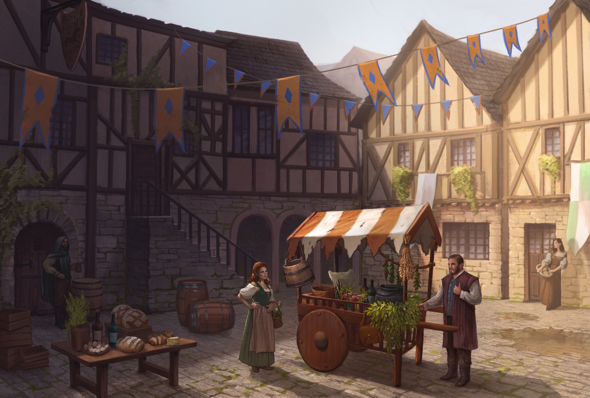 ArtStation - Medieval village