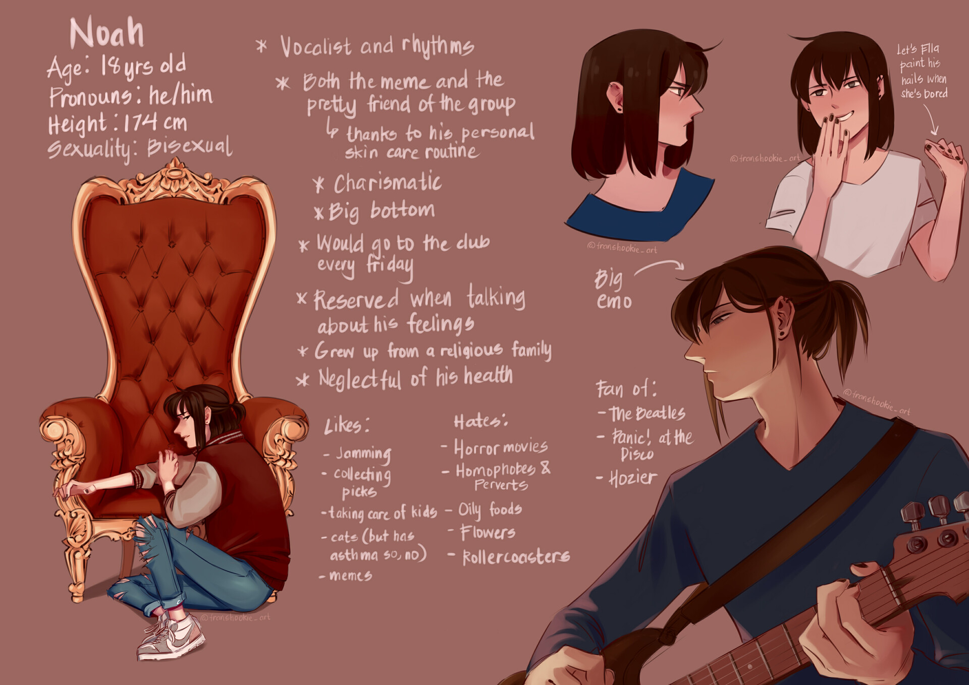 ArtStation - Noah Character Sheet (OC)