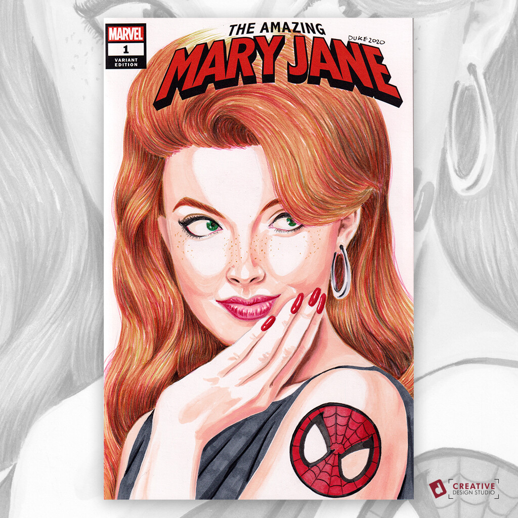 ArtStation - The Amazing Mary Jane Sketch Cover Original Art