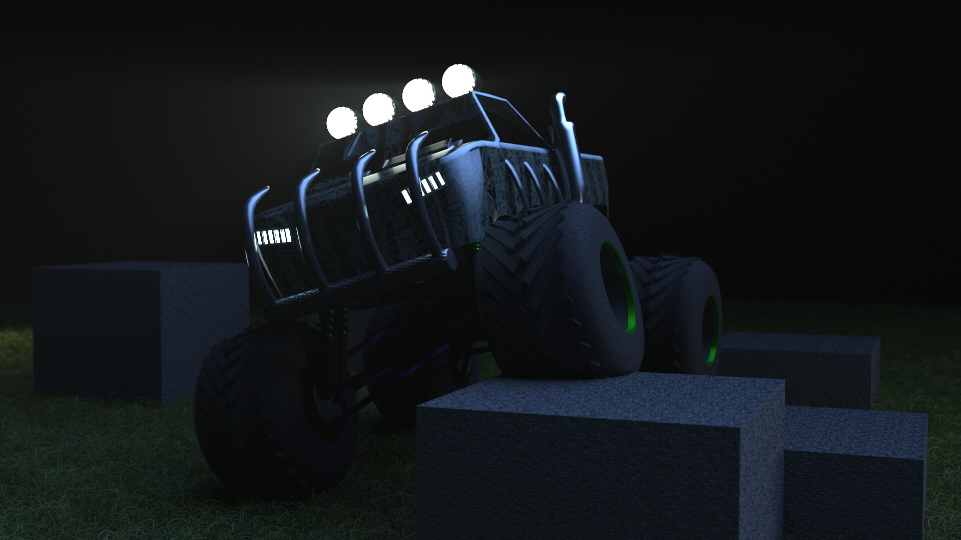 ArtStation - Monster Truck 3D model