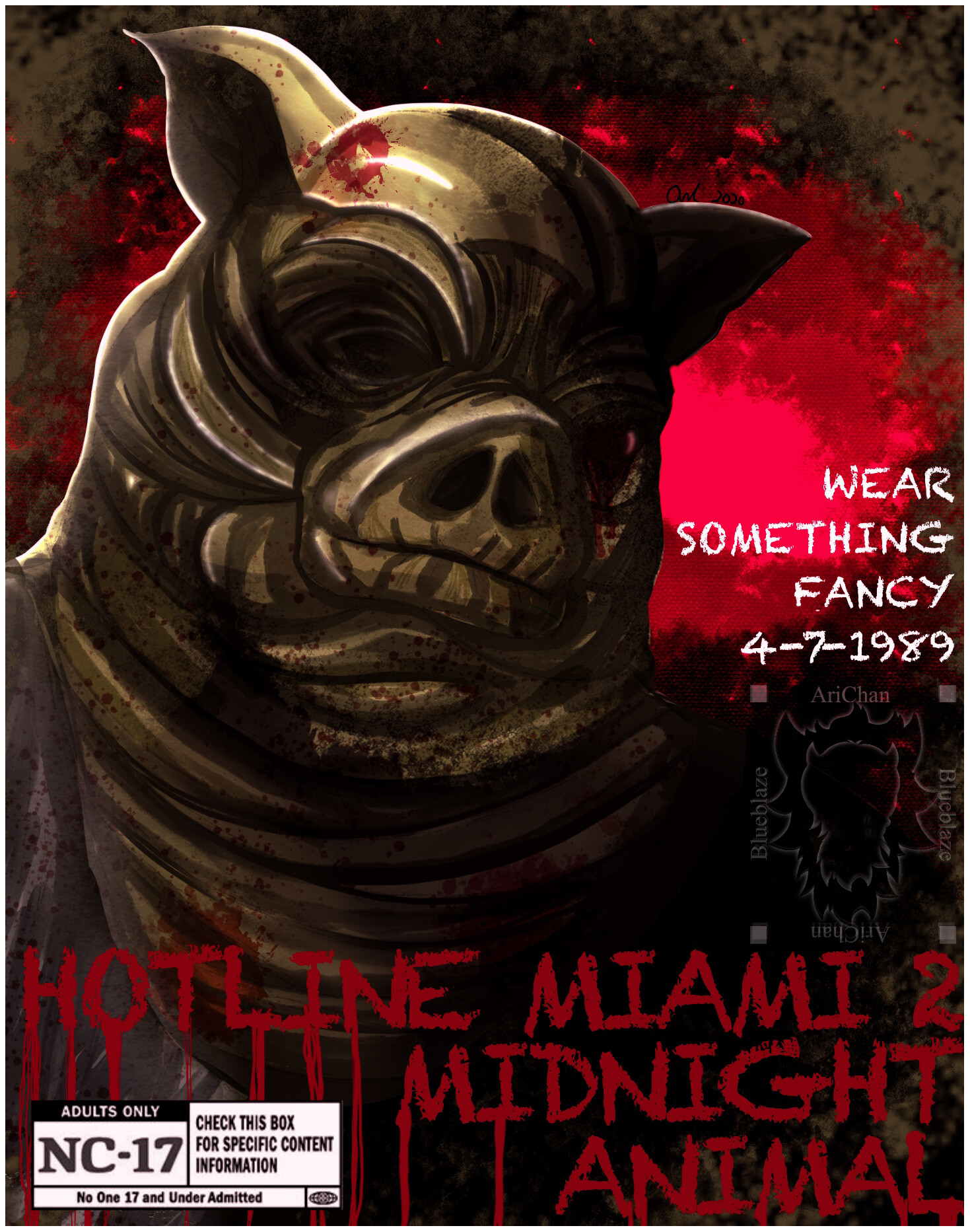 Ari Blueblaze - Midnight Animal fanart poster