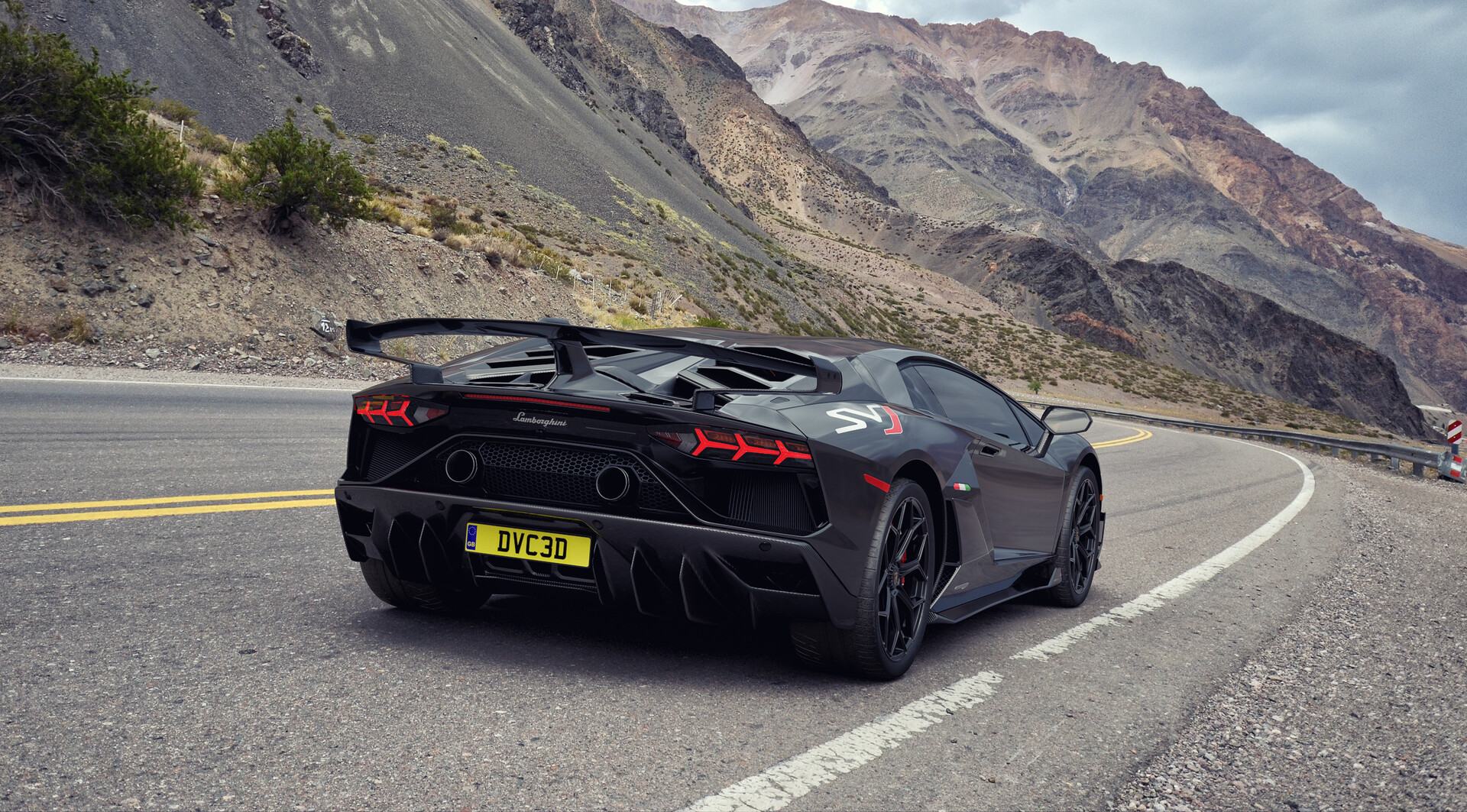 Lamborghini On The Highway