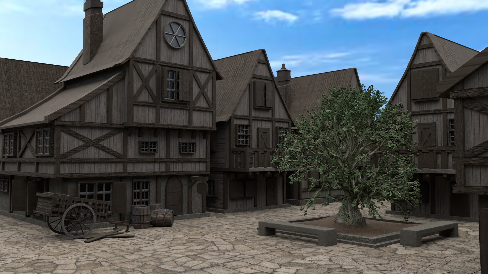 ArtStation - Village Medieval