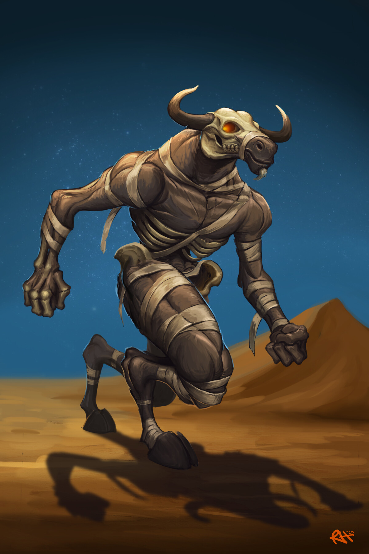 ArtStation - Cursed minotaur