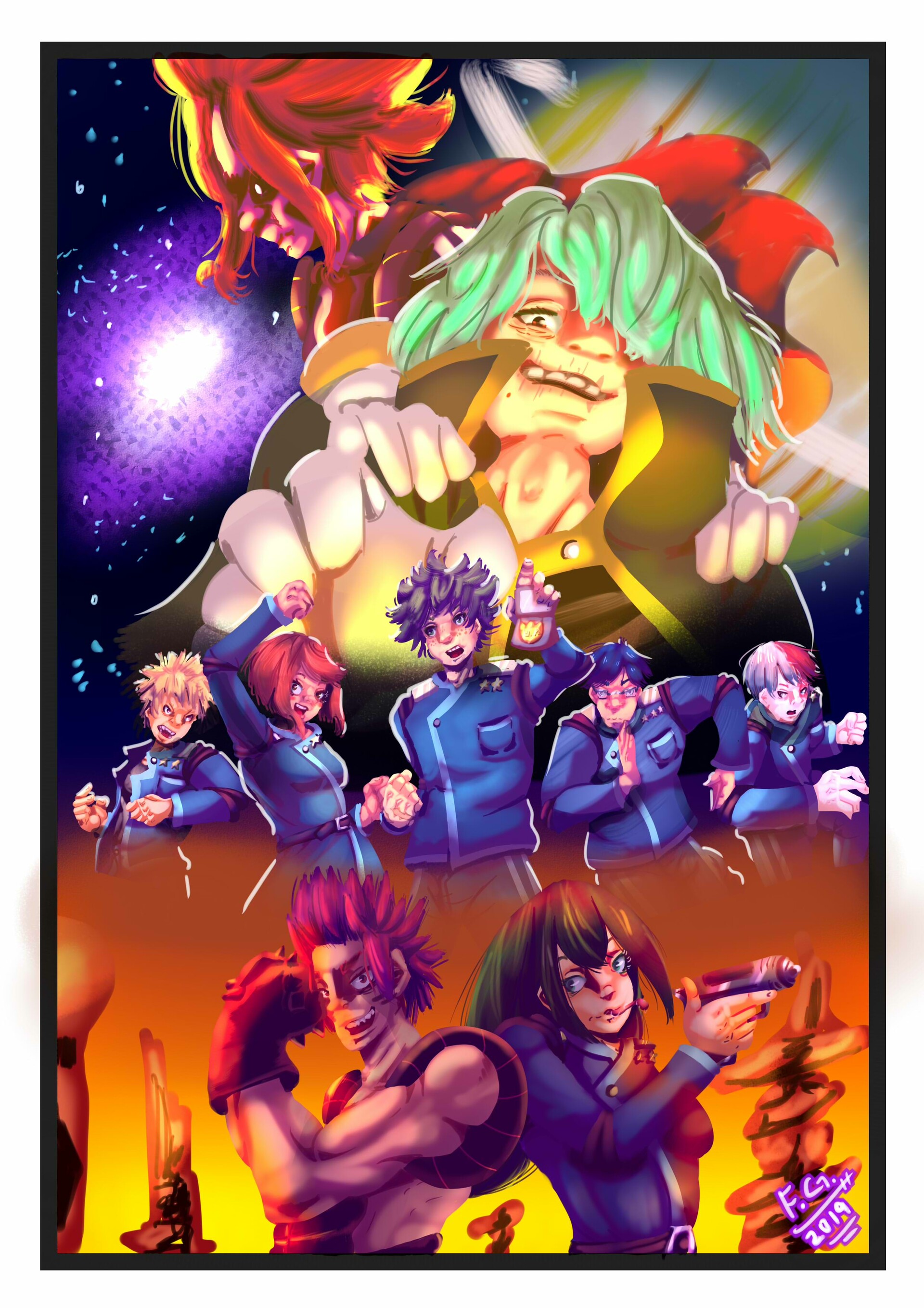 ArtStation - BNHA AU: Space Police