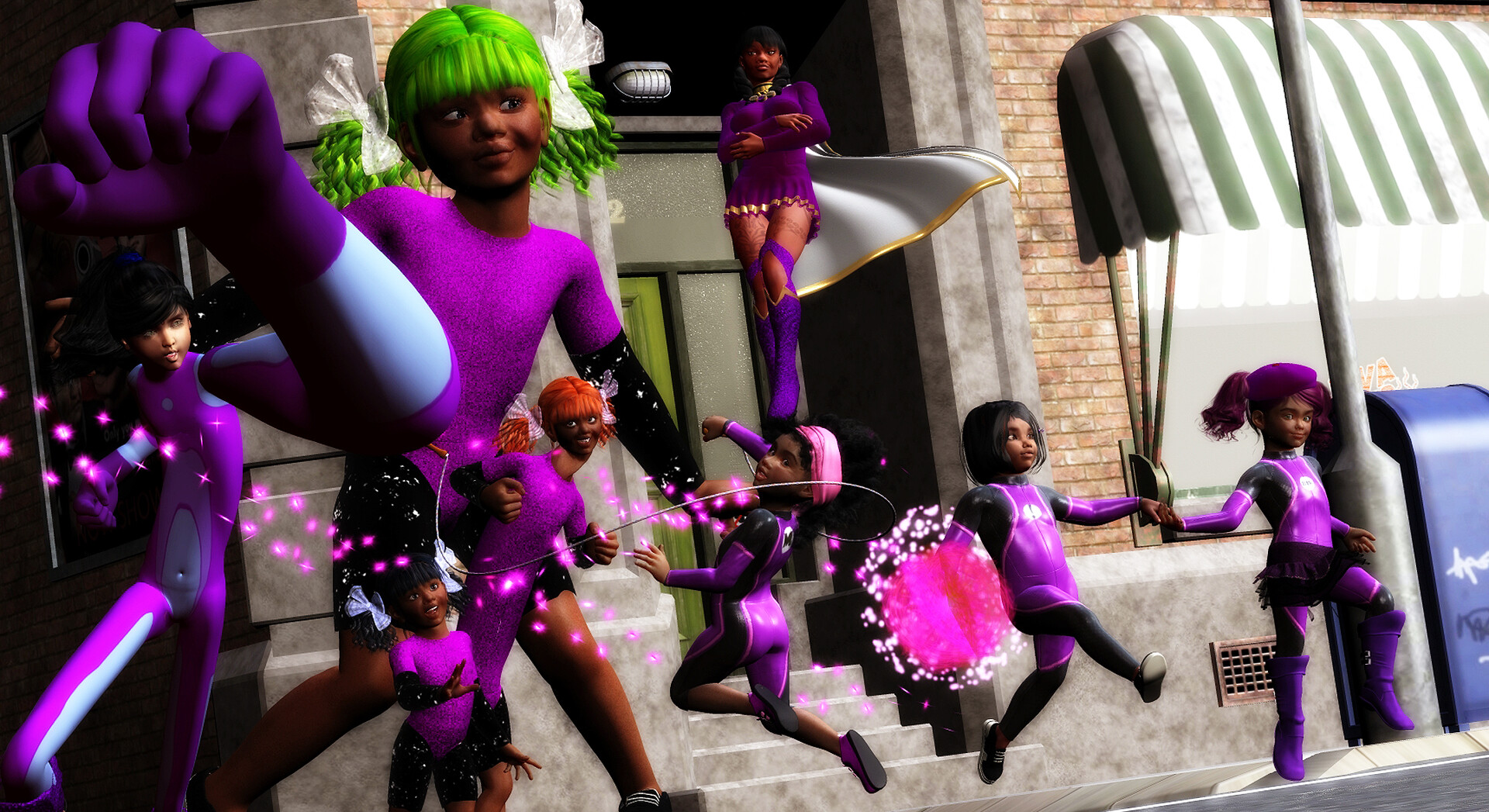 ArtStation - Purple Power Girls 2