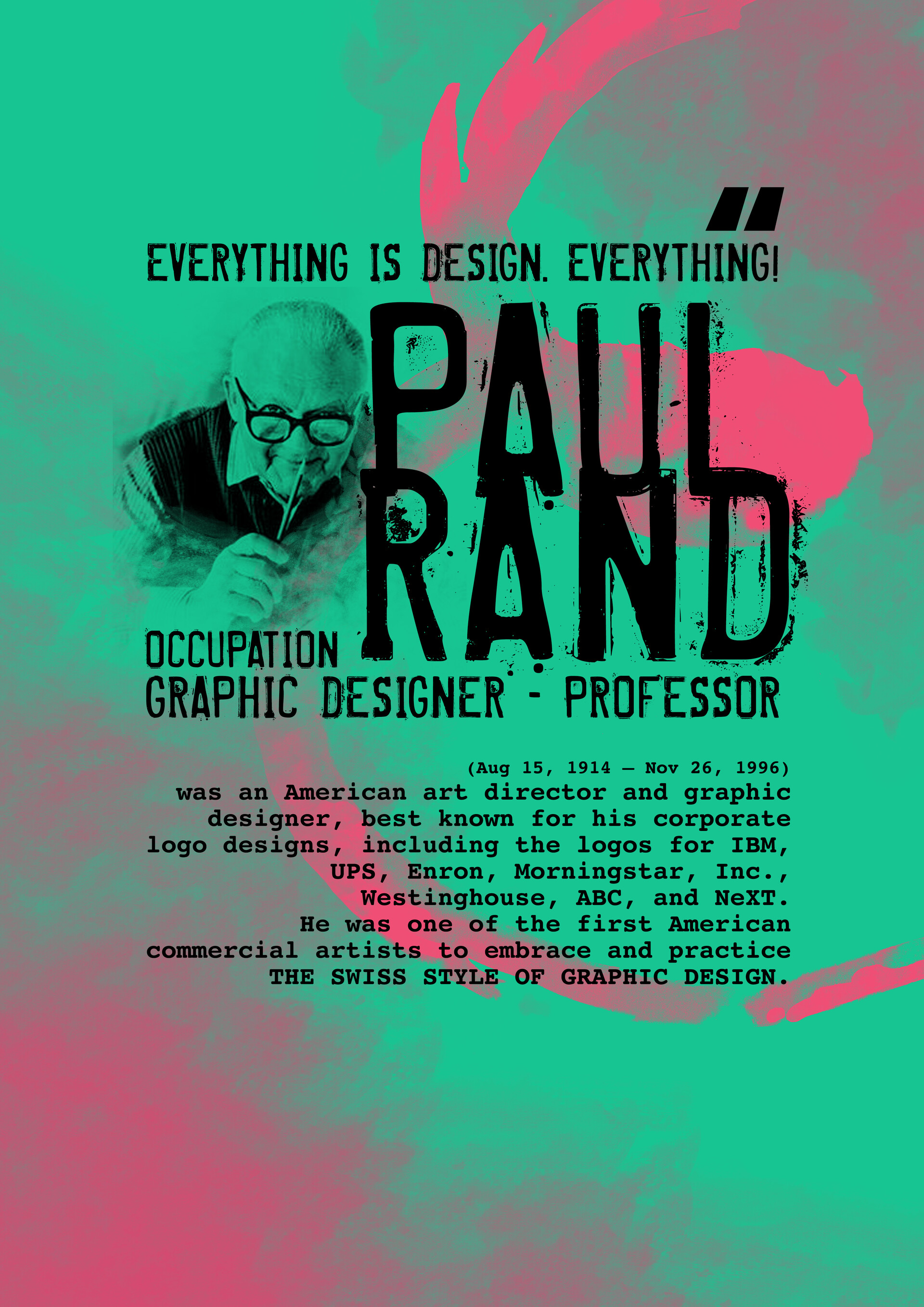 ArtStation - Paul rand - Inspired swiss graphic design