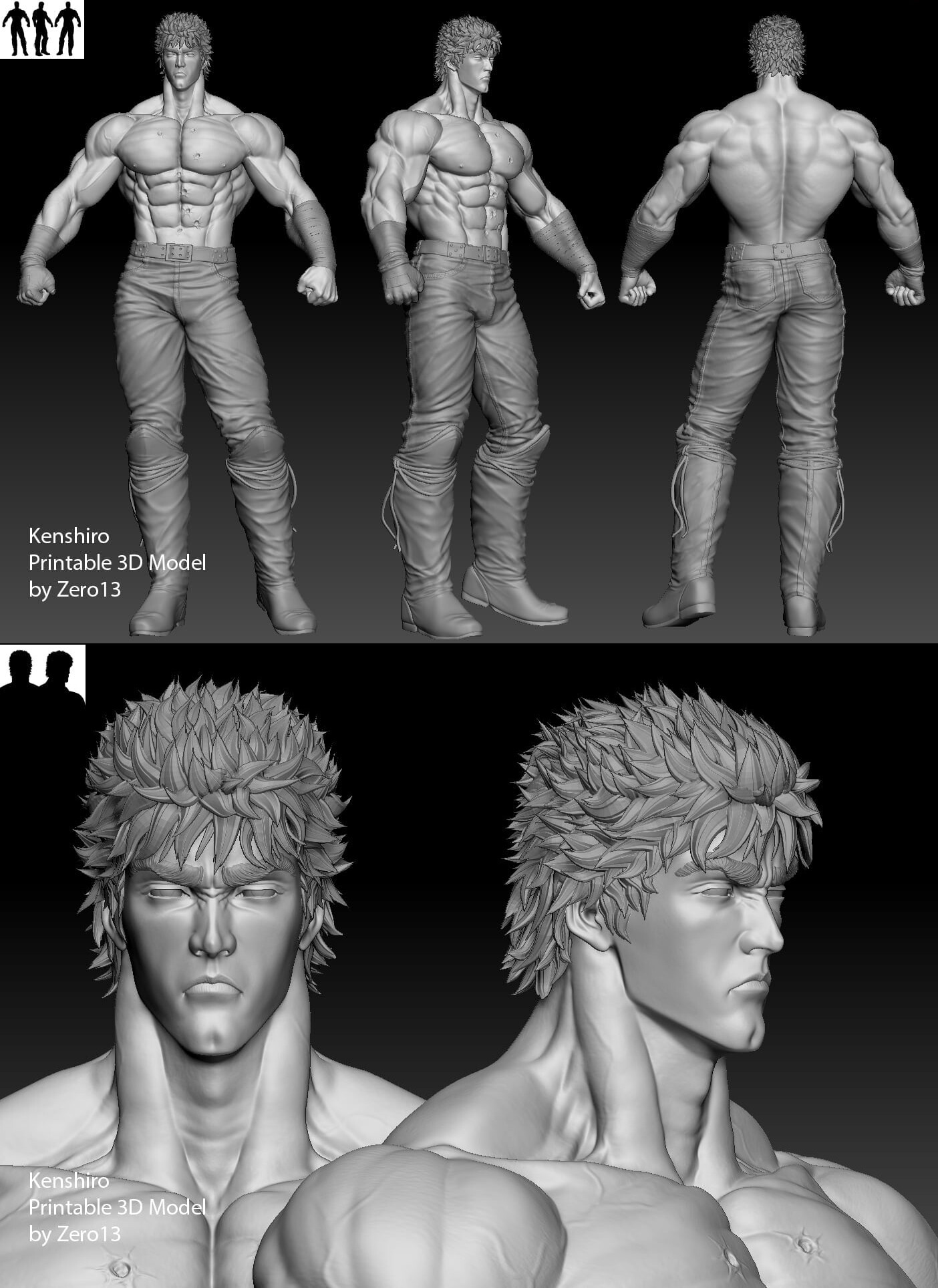 ArtStation - Kenshiro - Printable 3D model