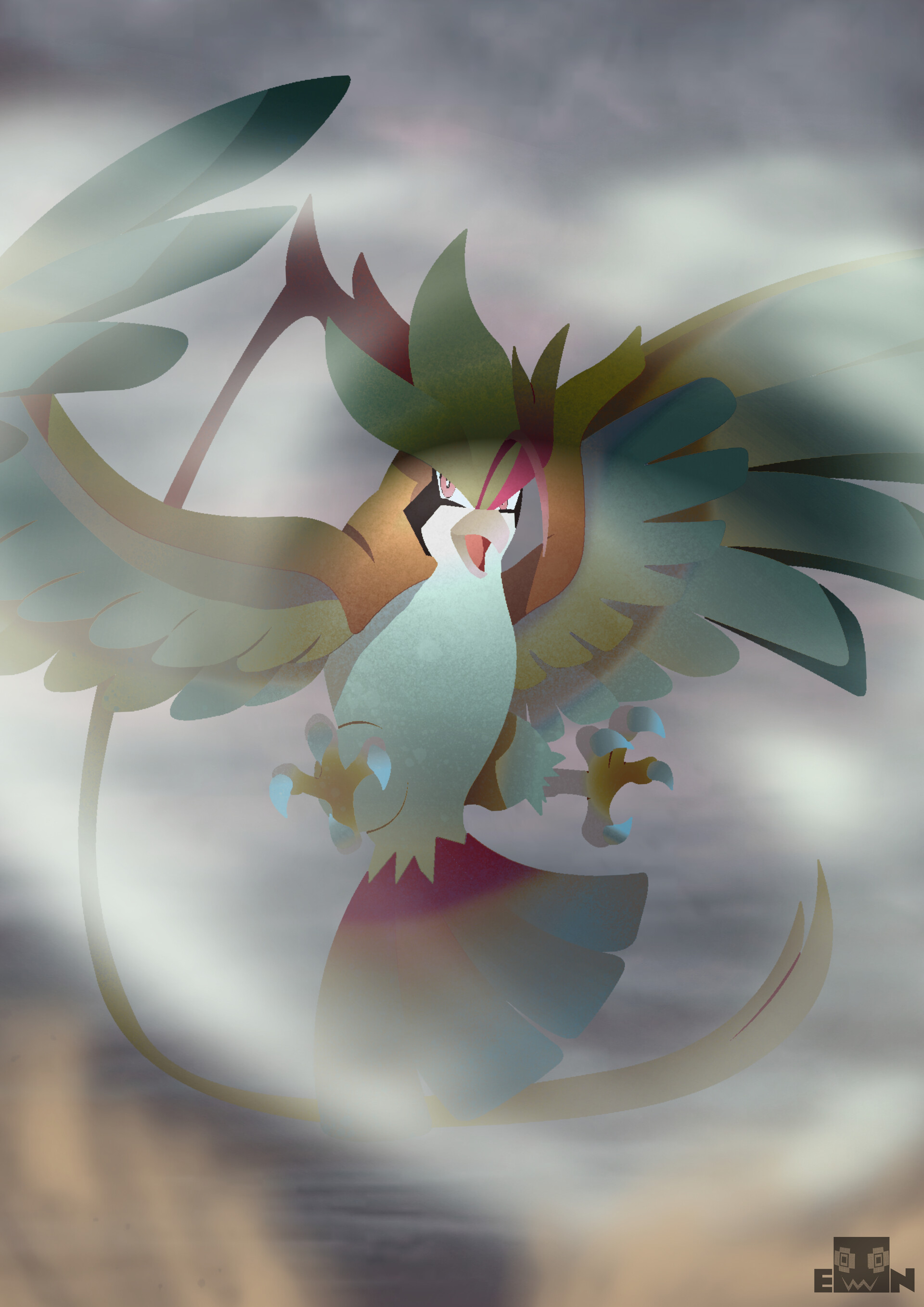 Mega Pidgeot Wallpaper