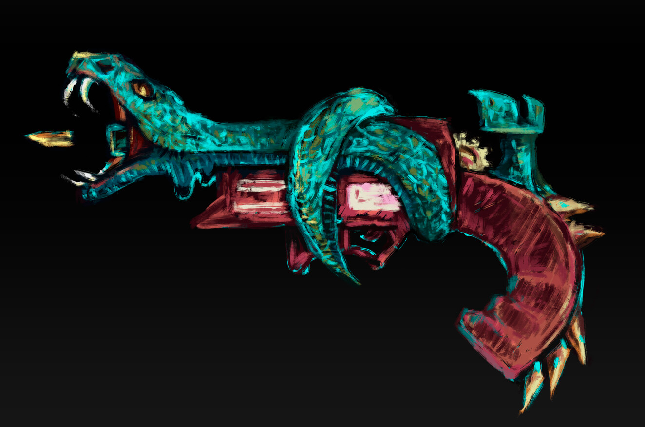 ArtStation - Weapon Concept Idea - Snake Gun