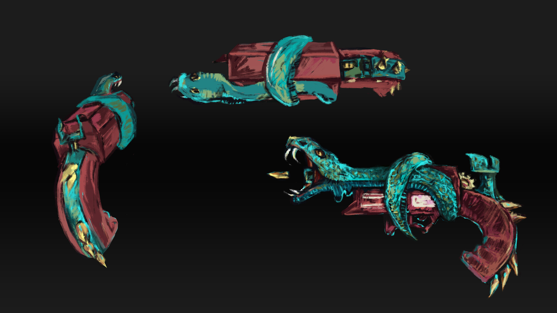 ArtStation - Weapon Concept Idea - Snake Gun (Views)