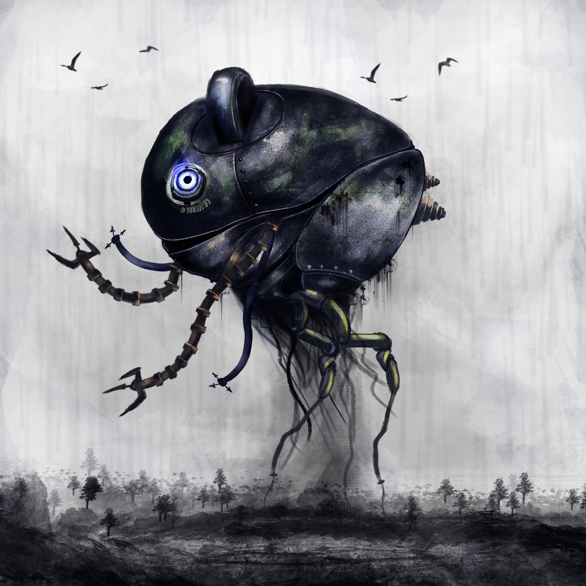 ArtStation - Organic Mecha Alien