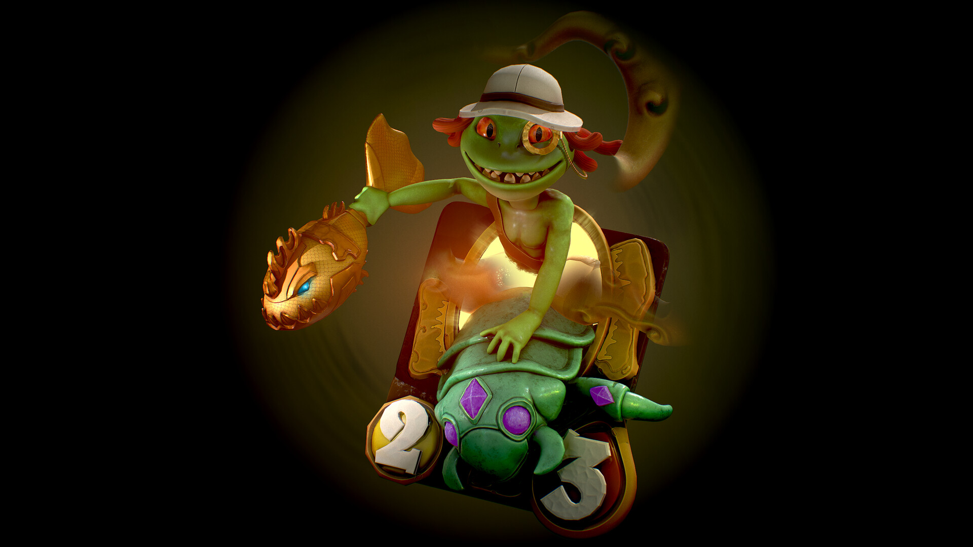 Thomas Trybus - Sir Finley Escapes! (Hearthstone Fan Art)