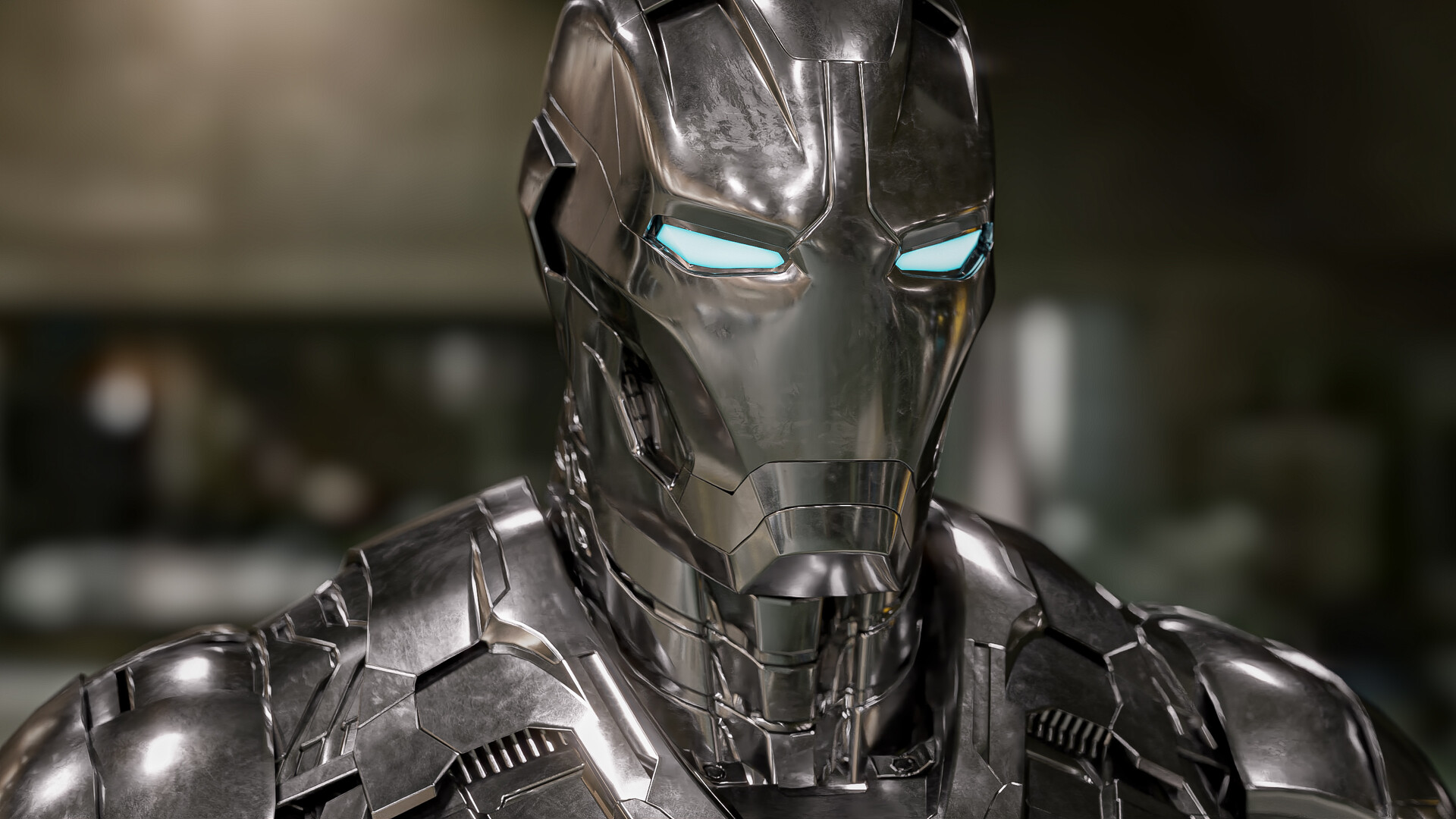 ArtStation - Iron Man - Metallic shading WIP study