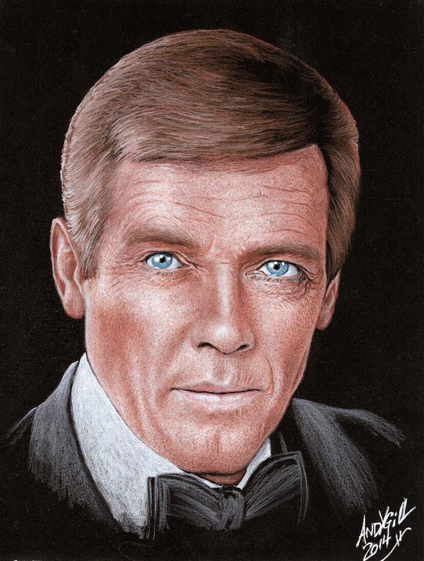 ArtStation - Roger Moore as 007