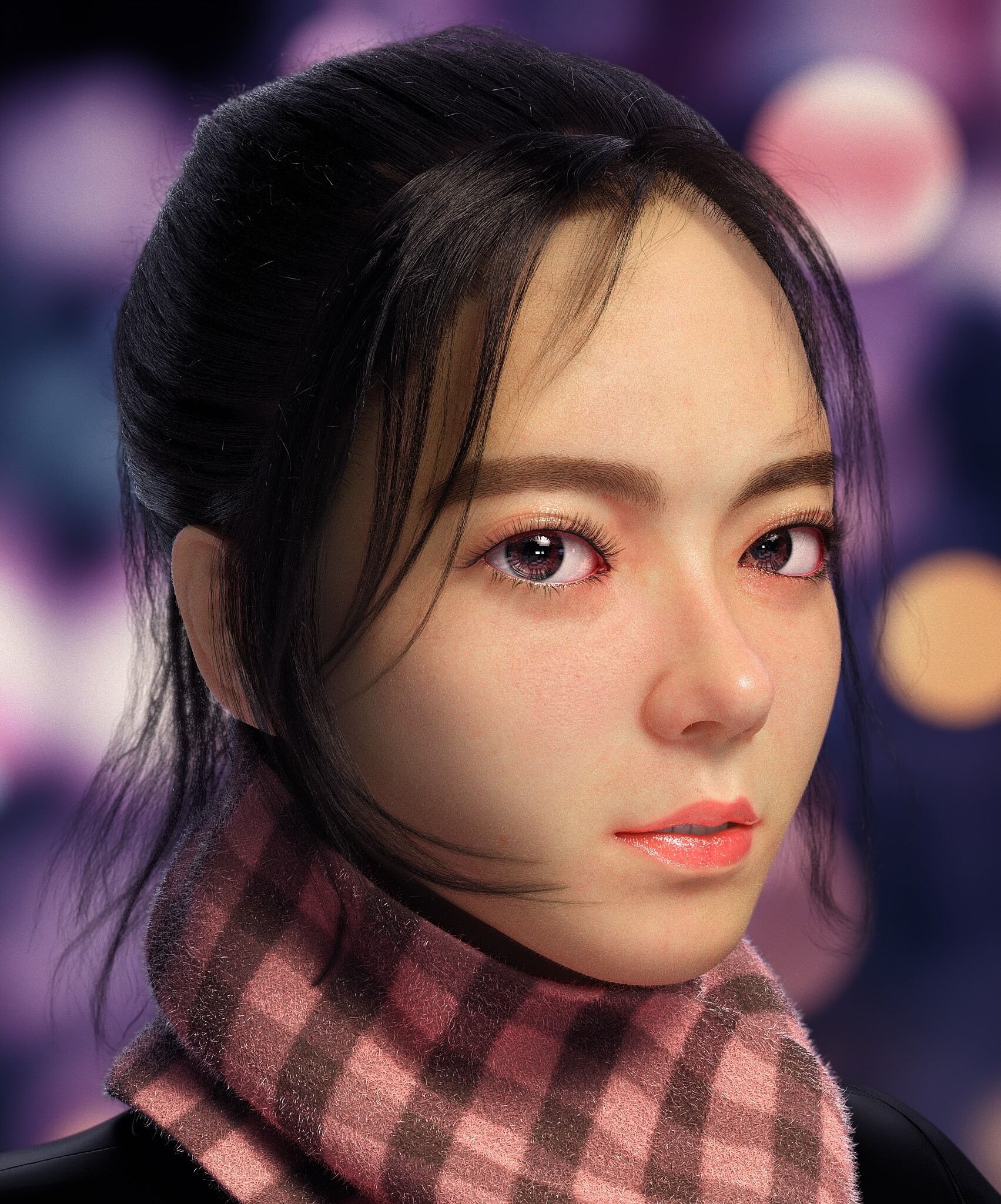 ArtStation - Female Portrait:南宫诗雨（Shiyu Nangong)