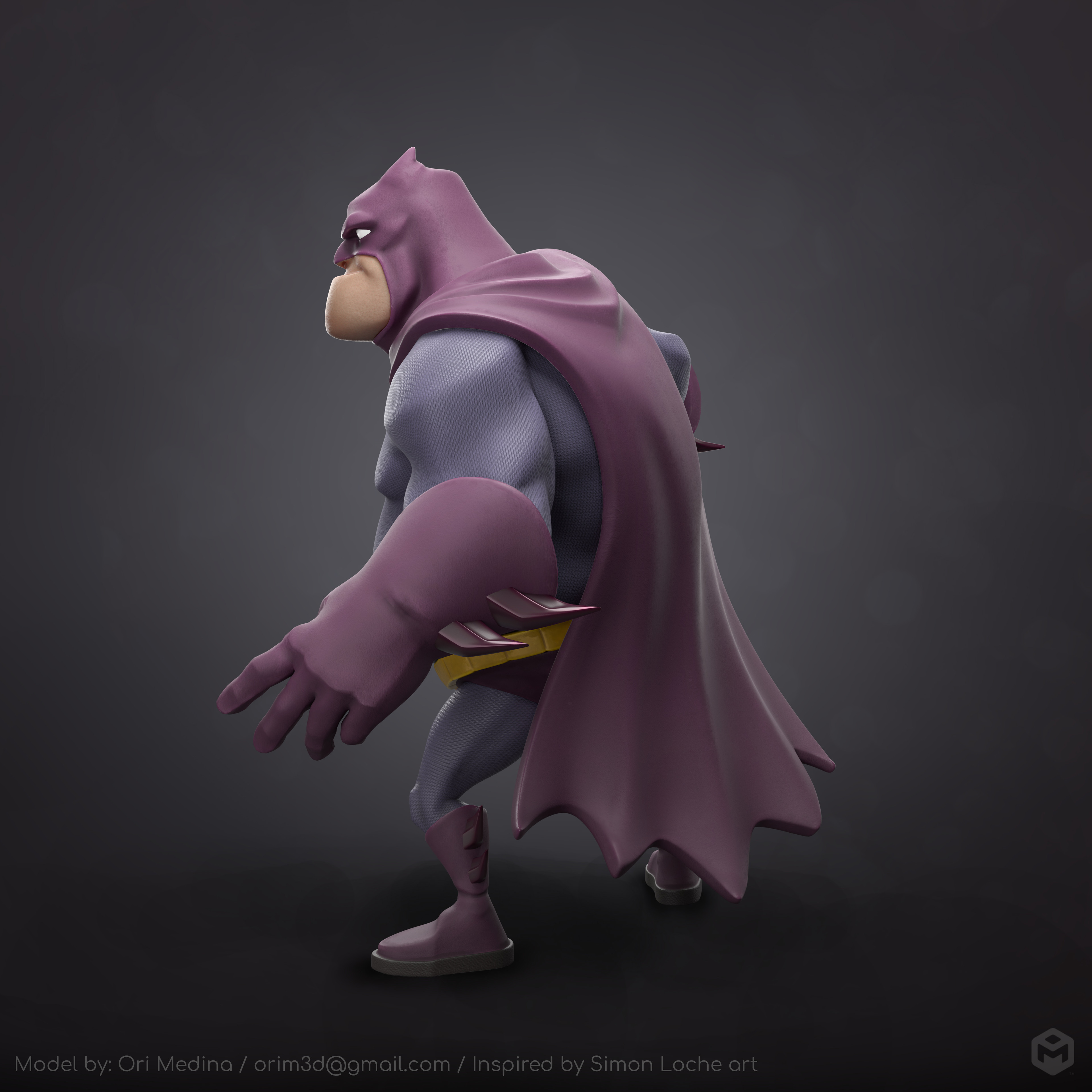 batman side view