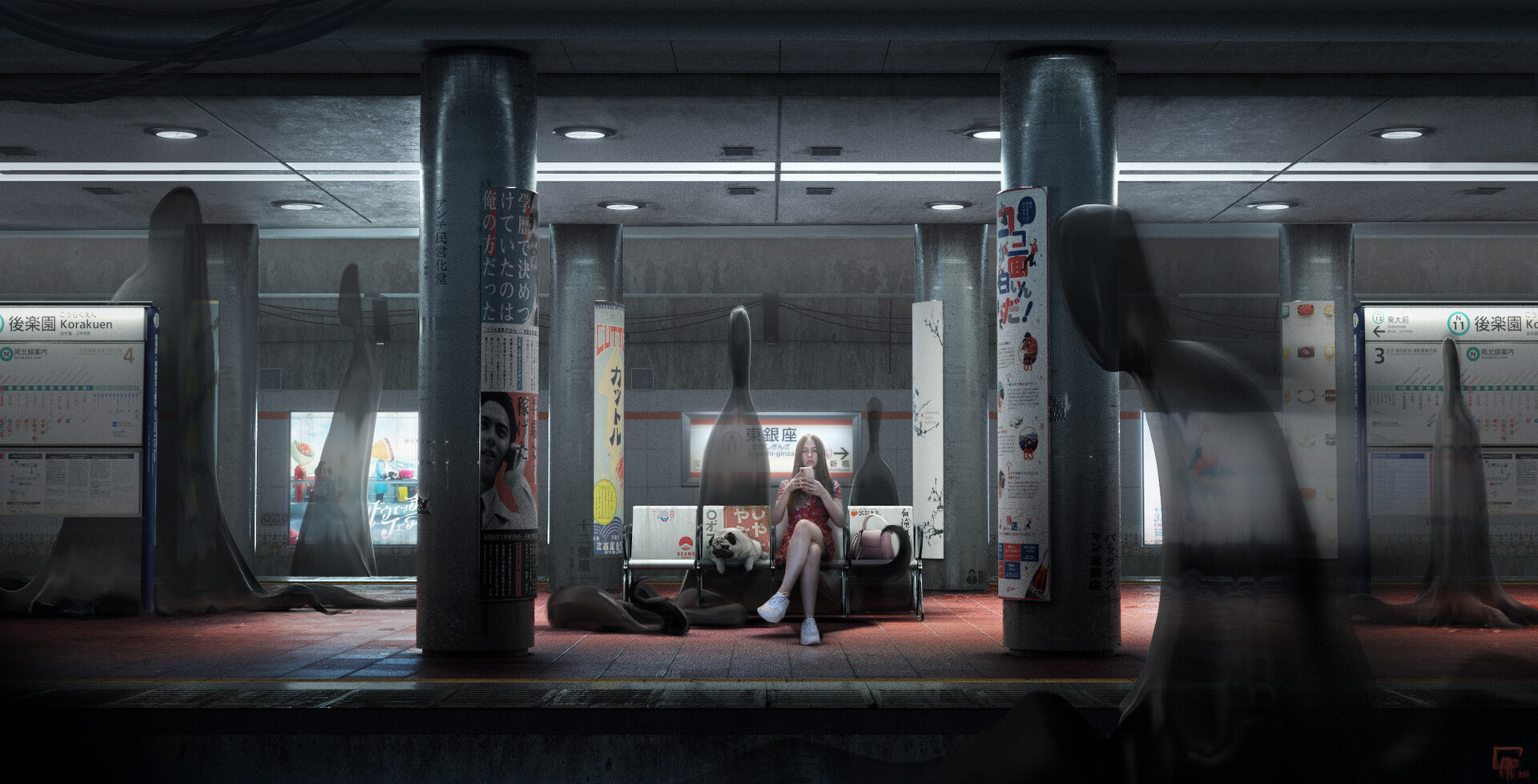 ArtStation - Subway. Part 2.