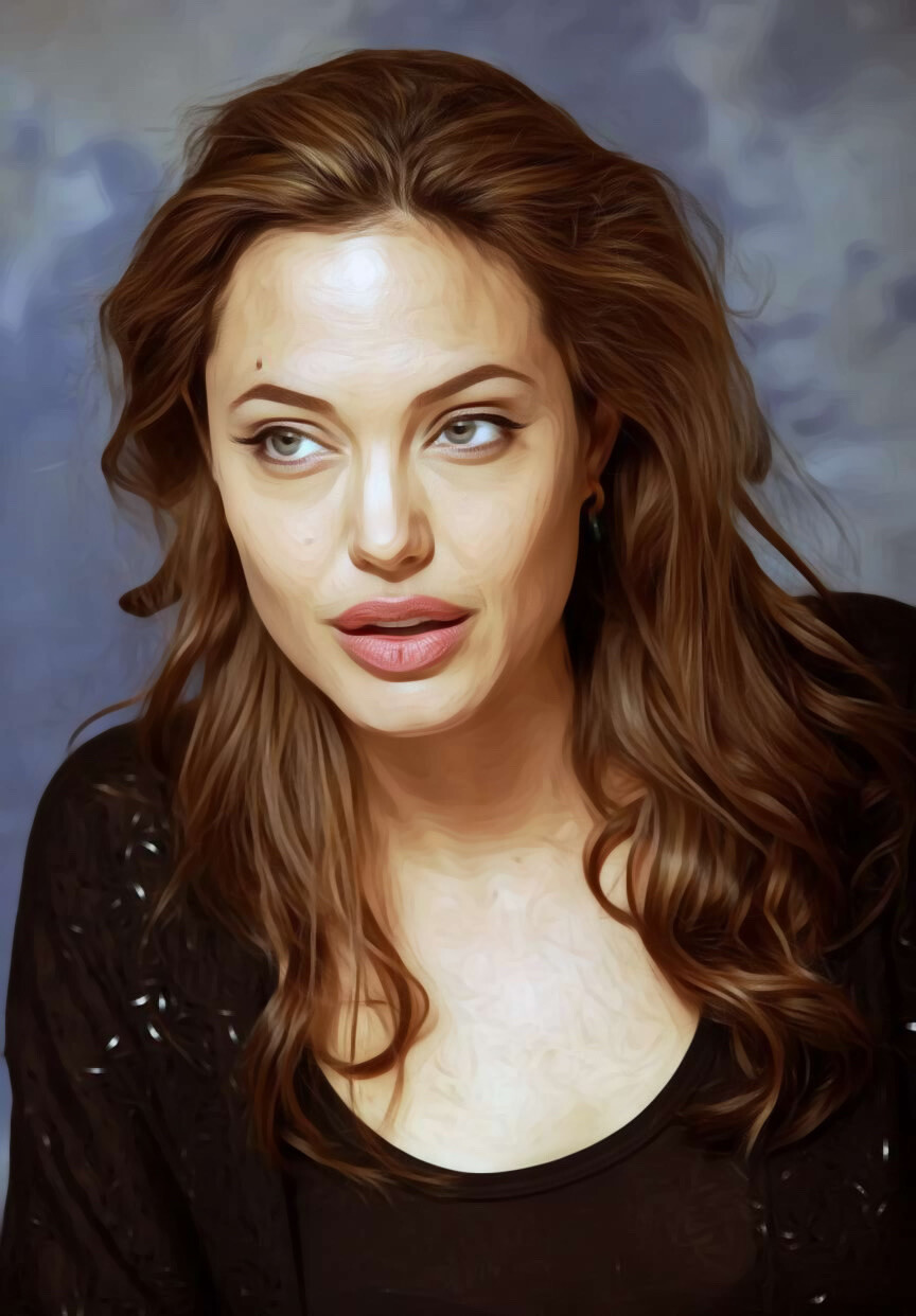 ArtStation - Angelina Jolie Drawing