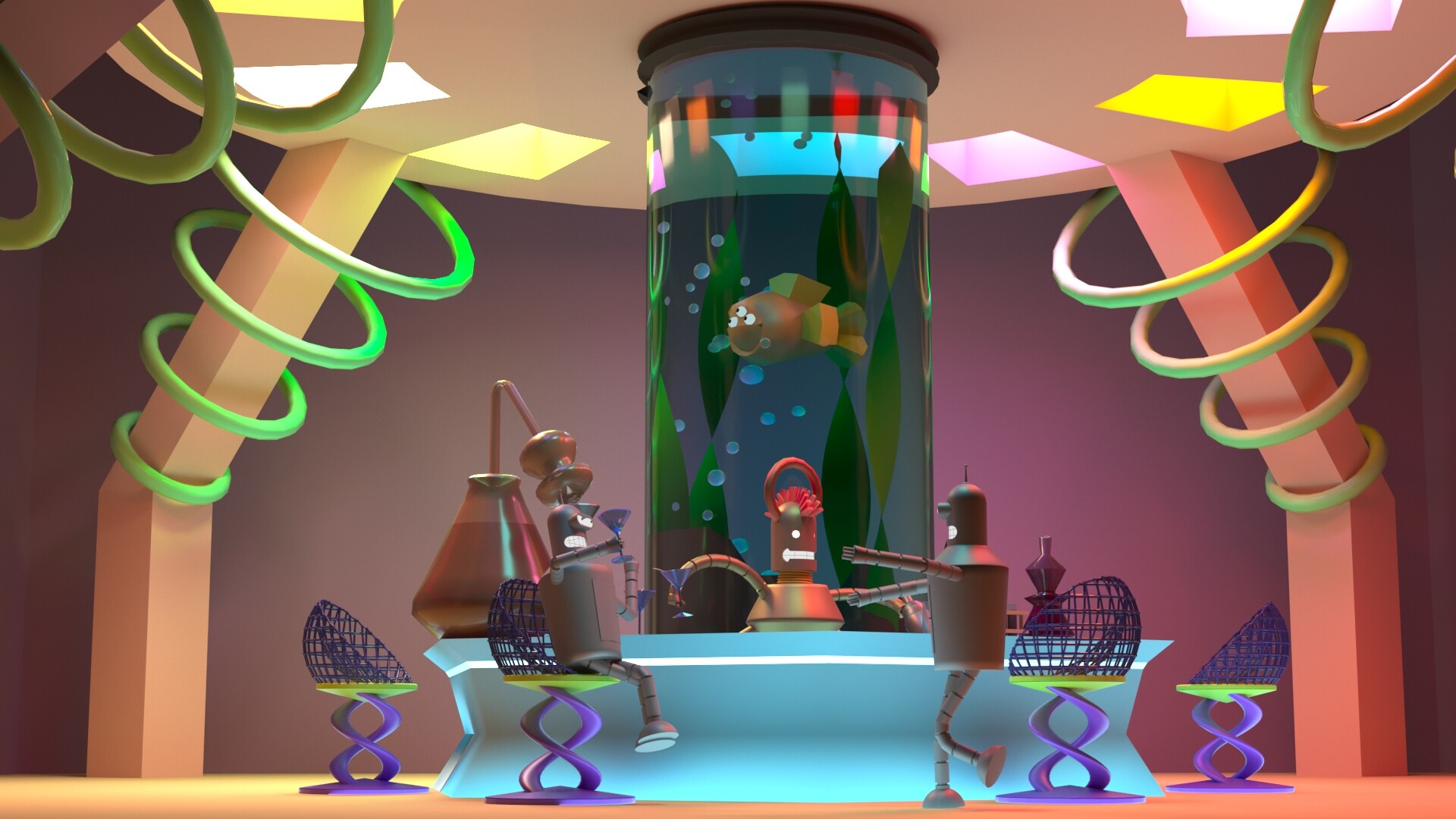 ArtStation - Bender and Flexo