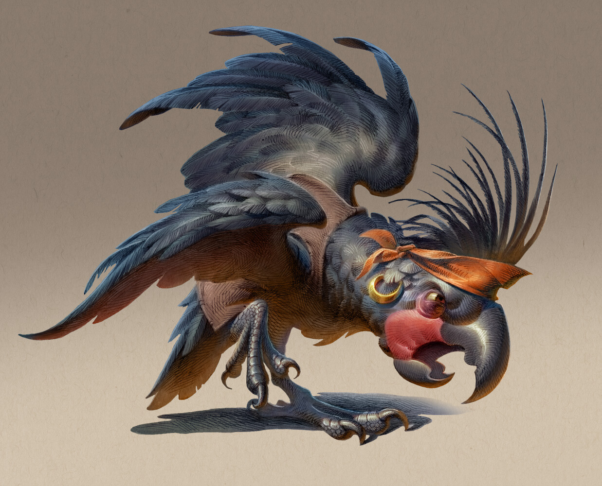 ArtStation - Parrot Pirate
