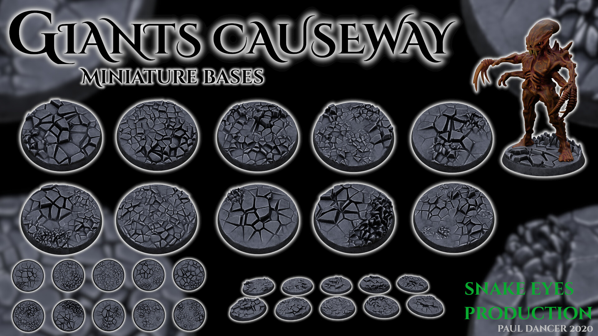 ArtStation - Giants Causeway Miniature bases.